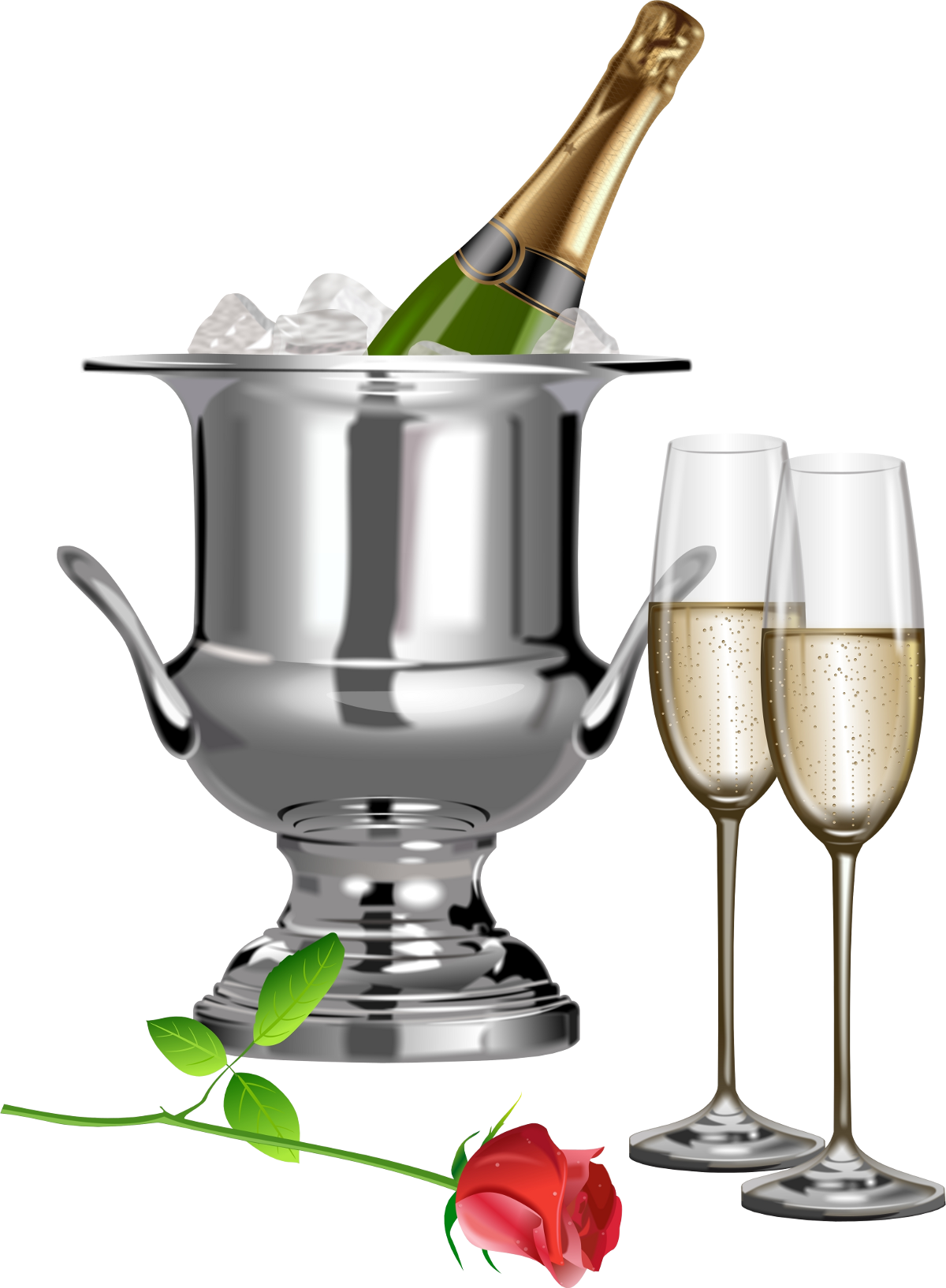 Champagne Champagne Flutes and Rose Transparent Clipart | Gallery ... Champagne Champagne Flutes and Rose Transparent Clipart | Gallery ...