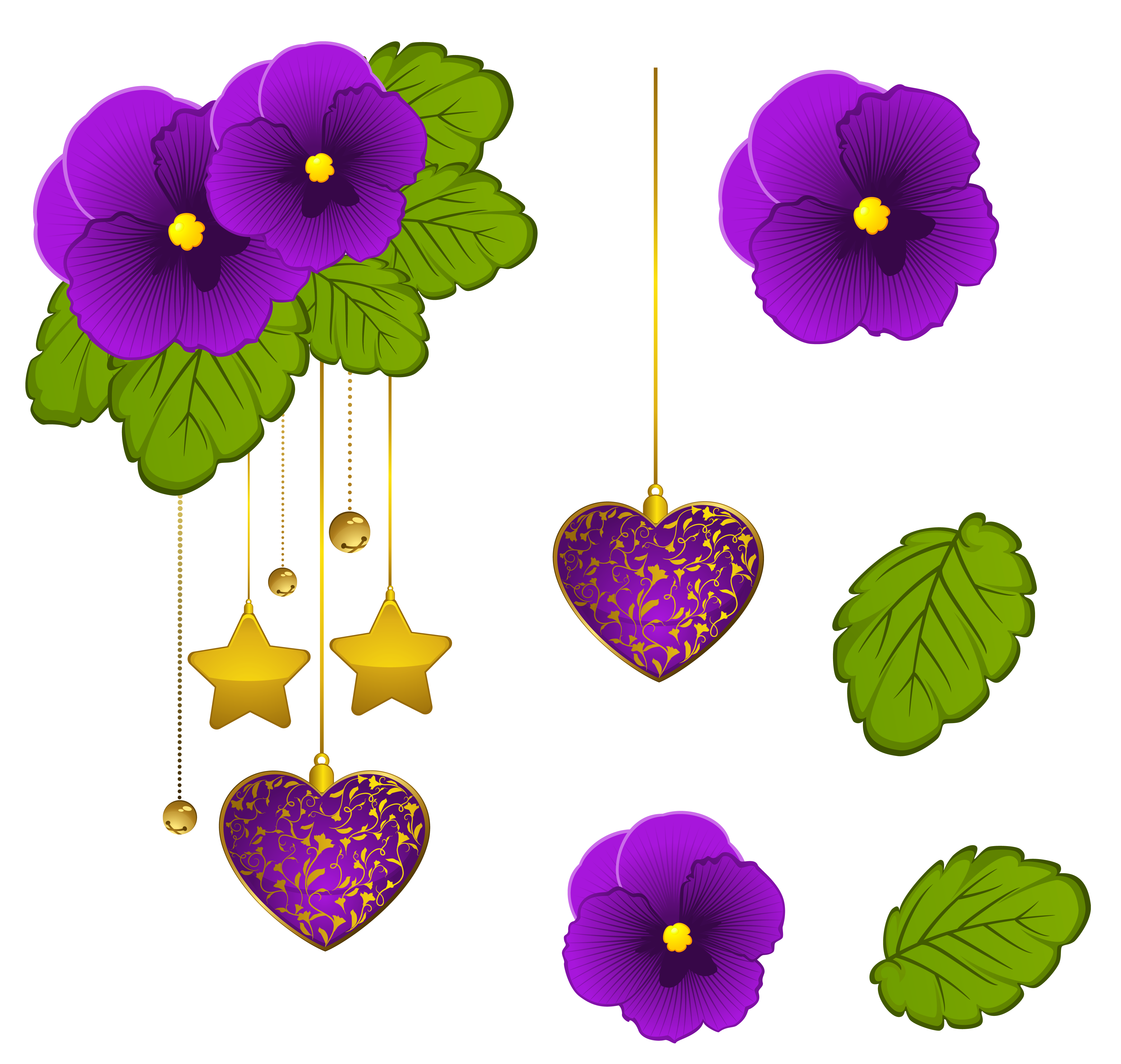 Purple Violets Decorative Element Png Clipart Gallery Yopriceville