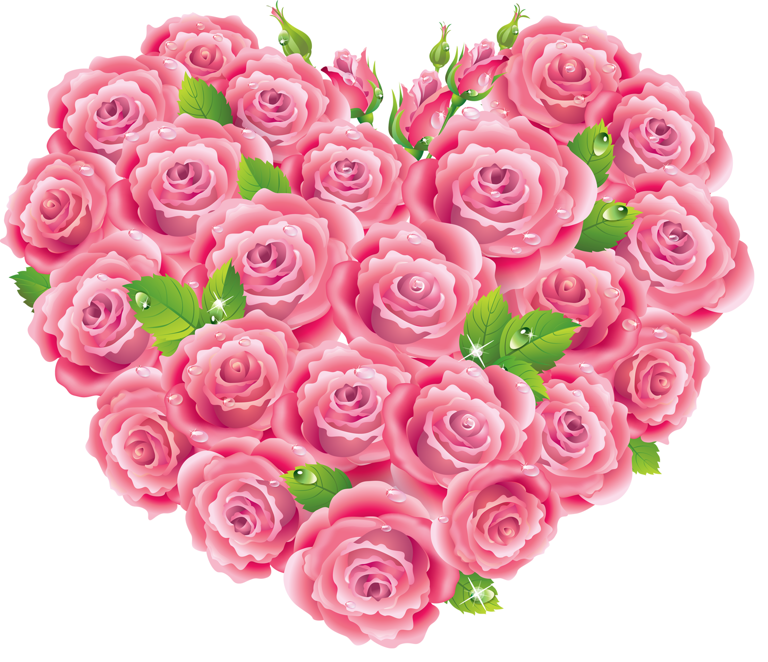 Pink Roses Heart Clipart Gallery Yopriceville High Quality Images