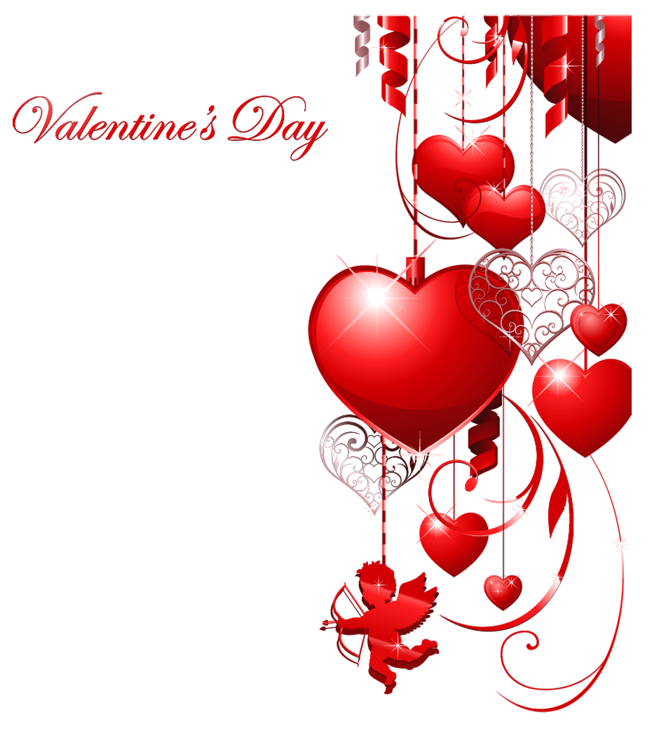 Valentines Day Decor with Hearts and Cupid Clipart | Gallery ... Valentines Day Decor with Hearts and Cupid Clipart | Gallery ...