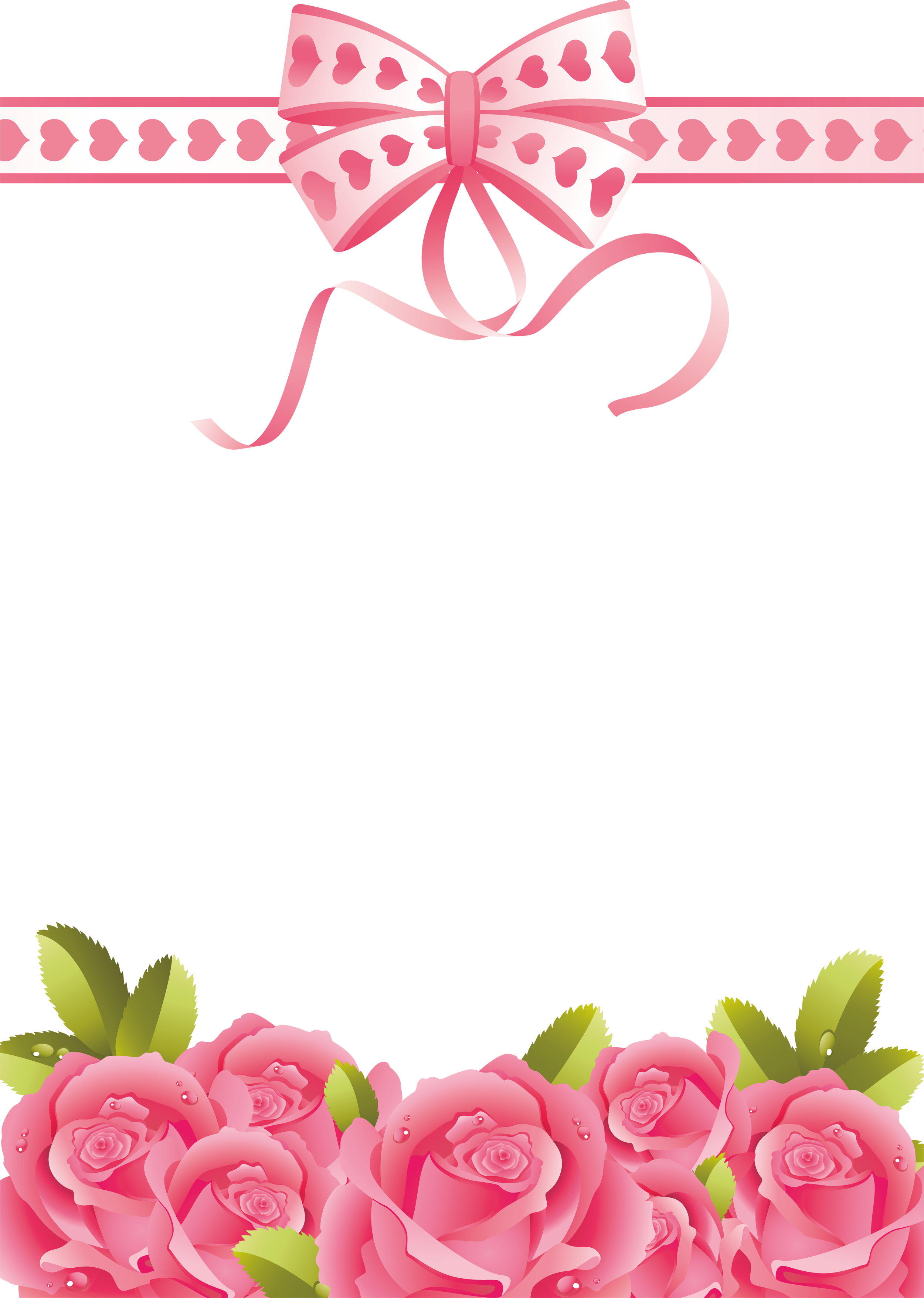 Rose Flower Frame Png