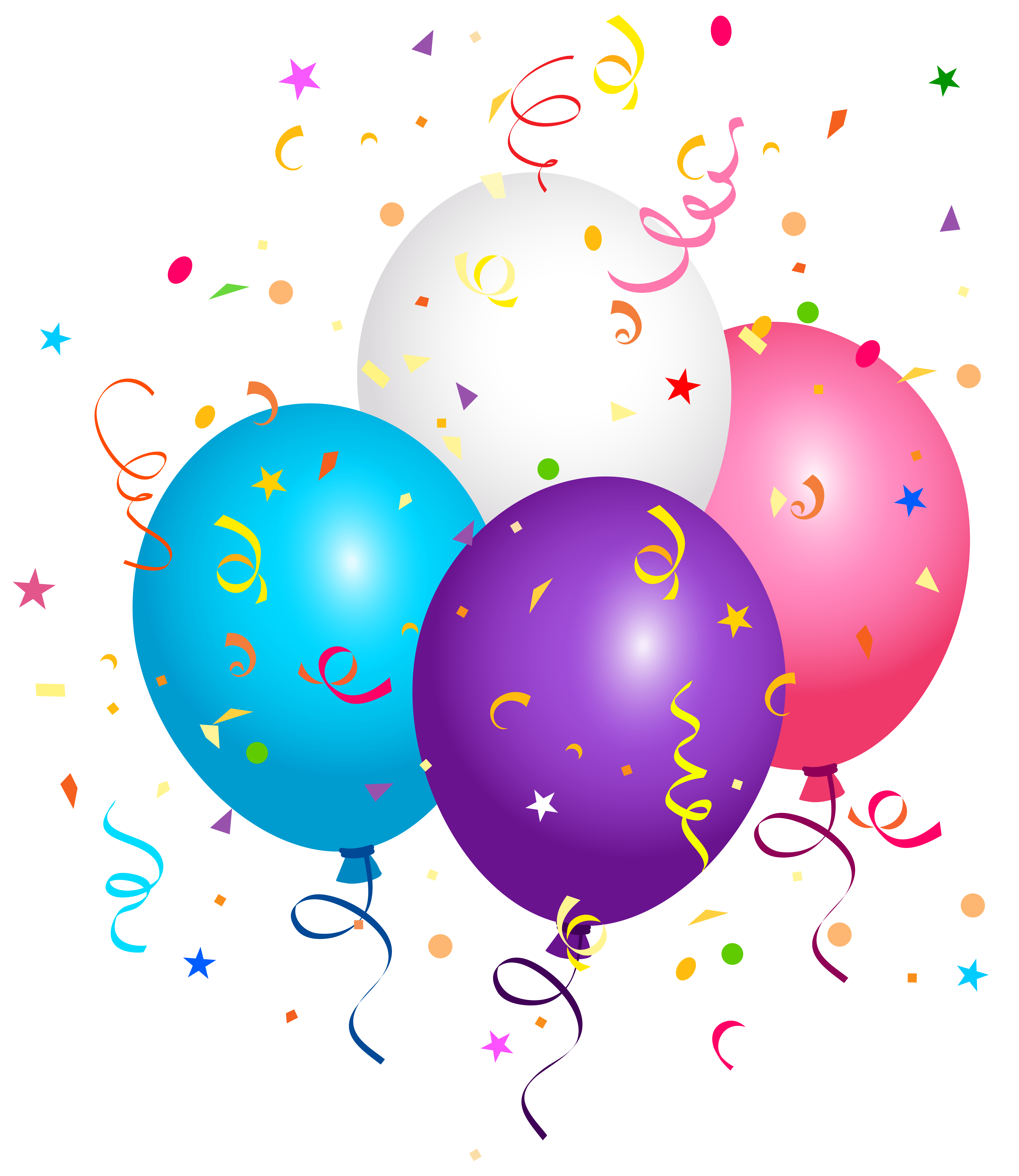 Balloons And Confetti Png Clipart Image Gallery Yopriceville High
