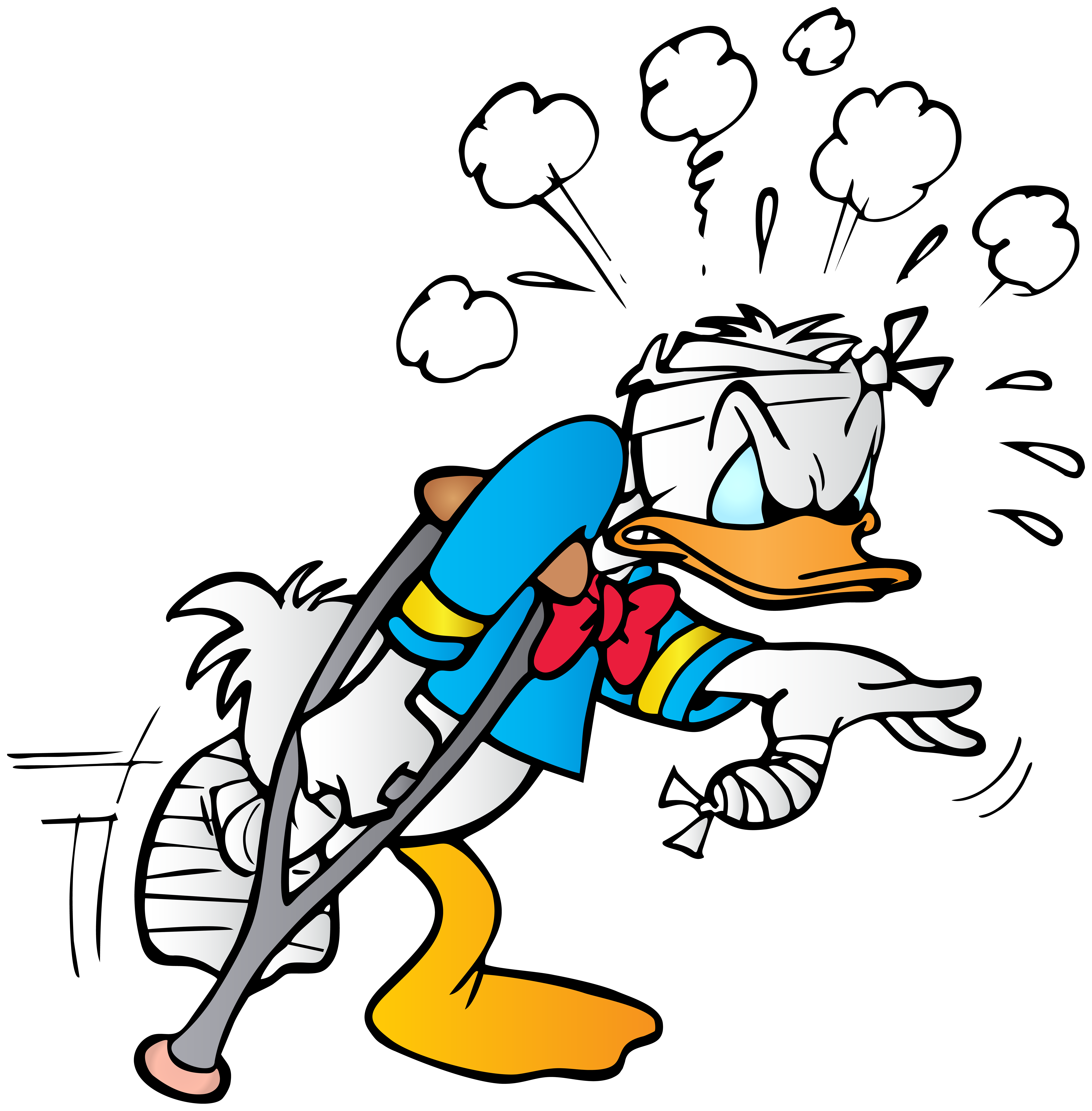 Donald Duck With Crutch Free Png Clip Art Image Gallery Yopriceville High Quality Images And