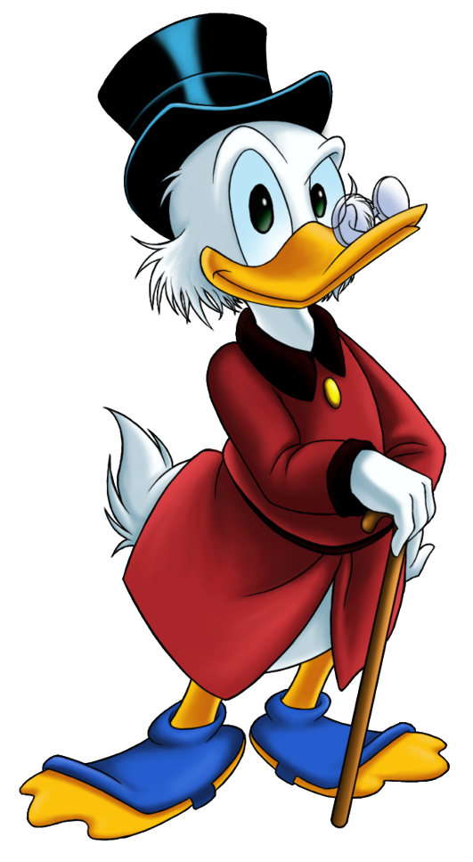 Uncle Scrooge PNG Clip Art Image | Gallery Yopriceville - High-Quality ...