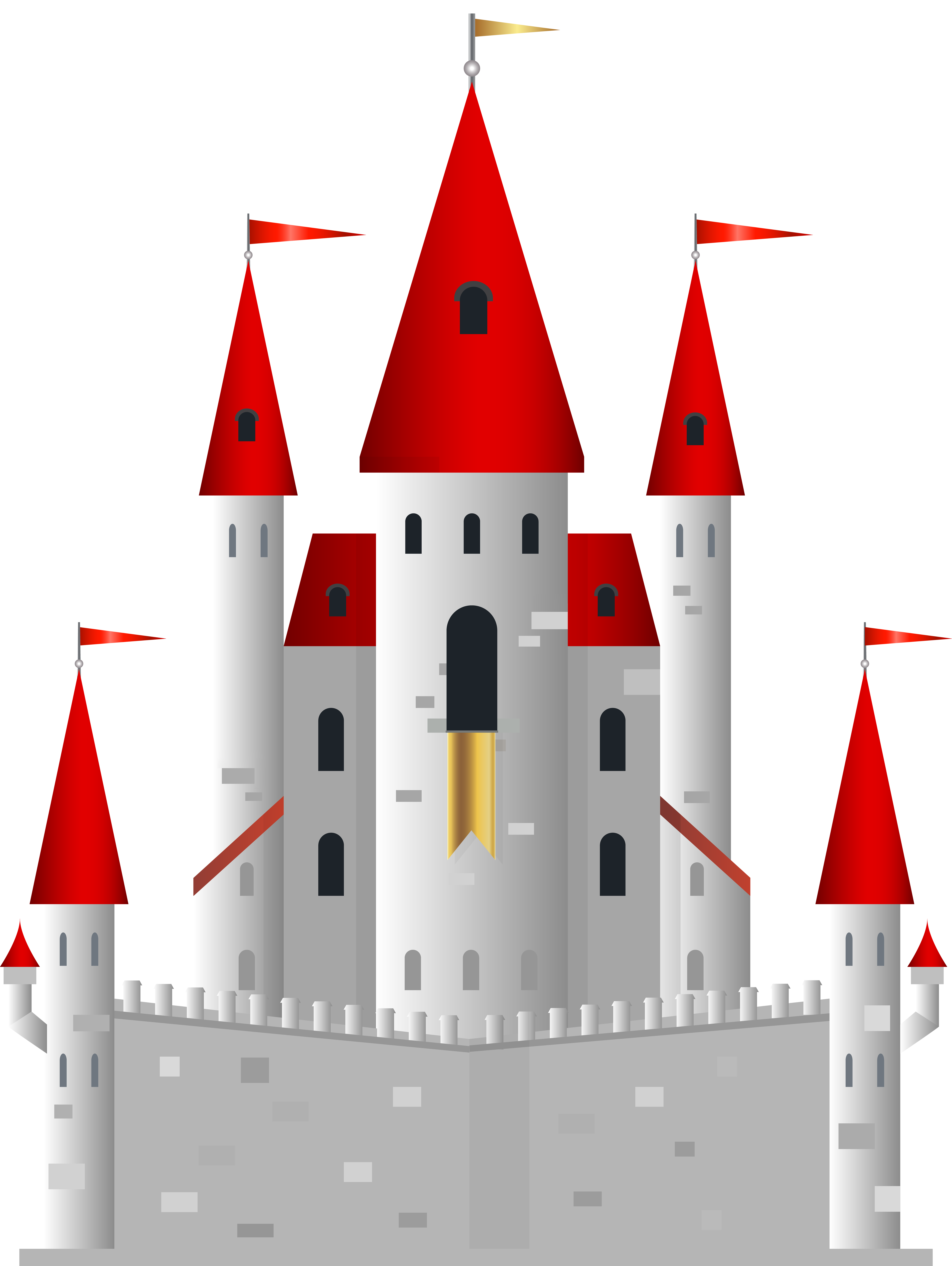 Fairytale Castle Silhouette Clip Art