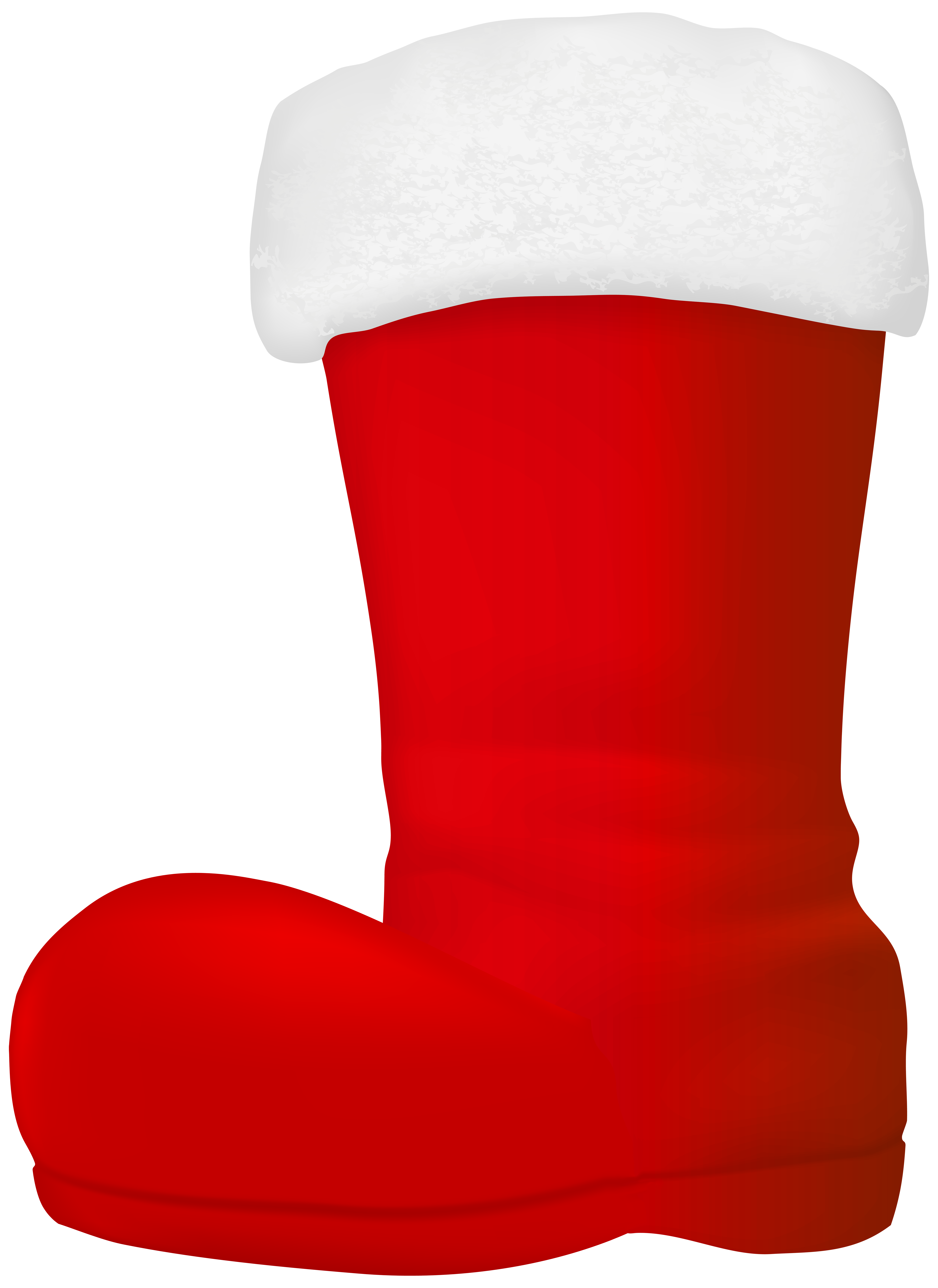 Santa Claus Boot Transparent Clip Art Image | Gallery Yopriceville ...