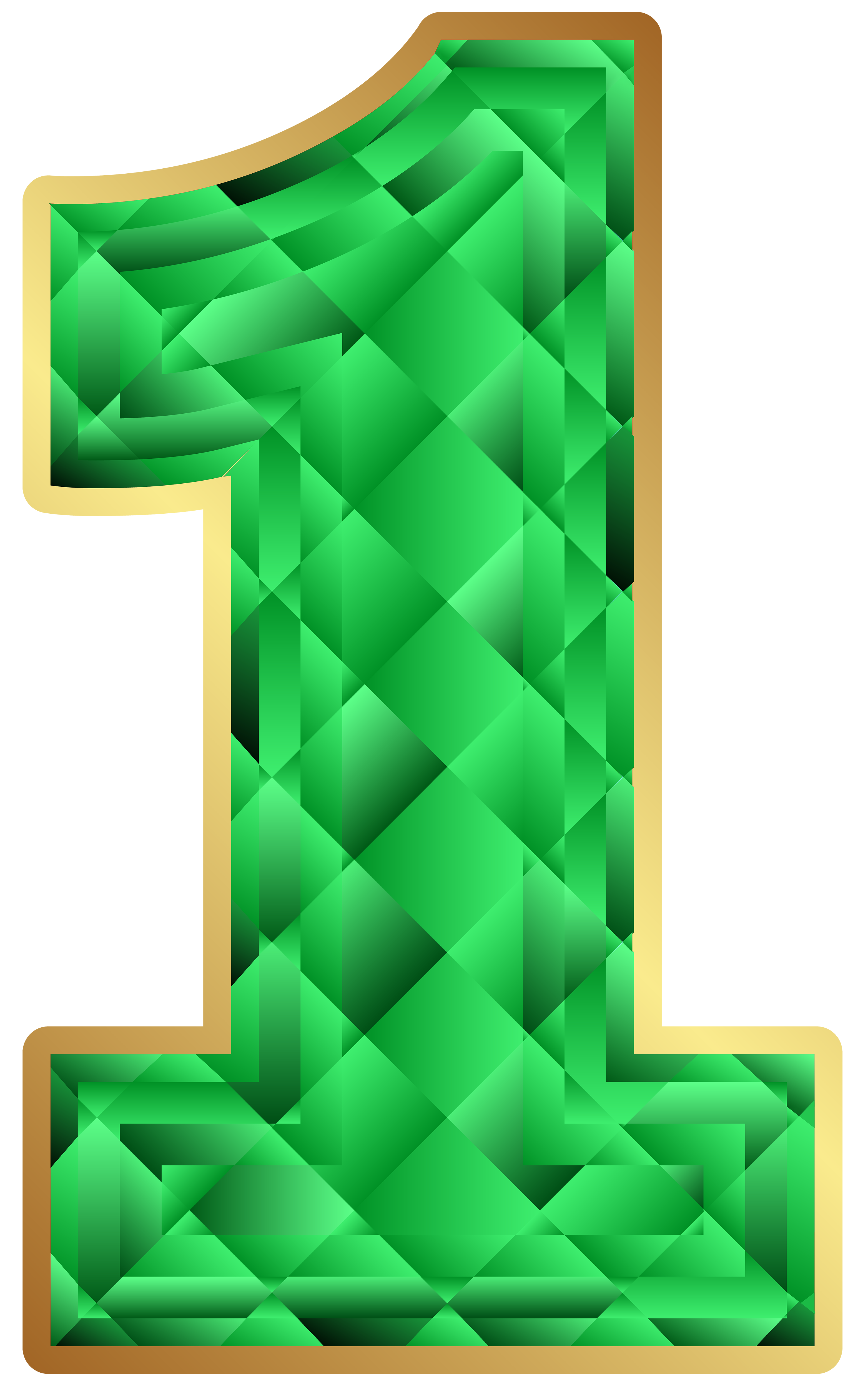 Emerald Number One Png Clip Art Image Gallery Yopriceville High