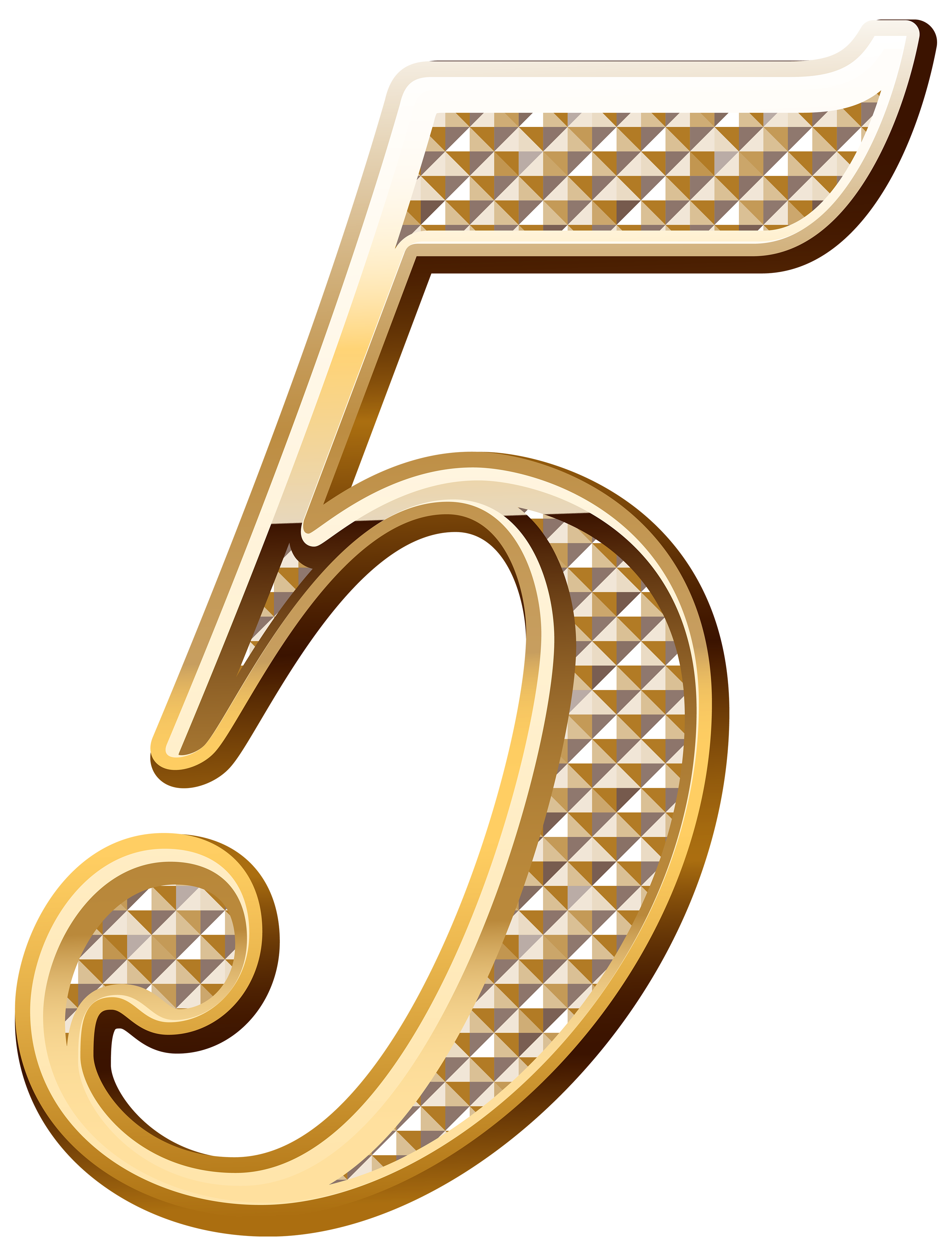 Gold Deco Number Five Png Clipart Image Gallery Yopriceville High