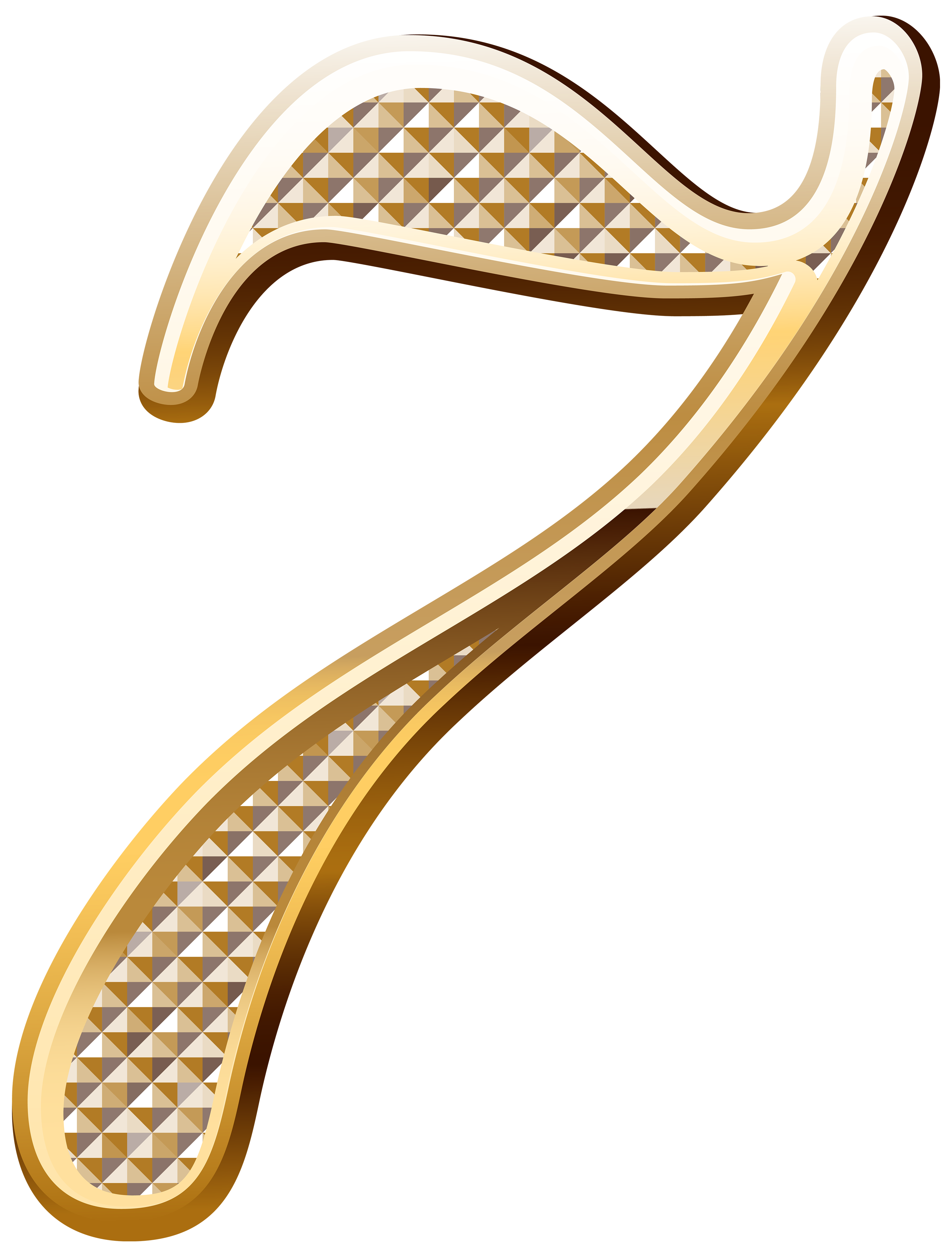 Gold Deco Number Seven Png Clipart Image Gallery Yopriceville High
