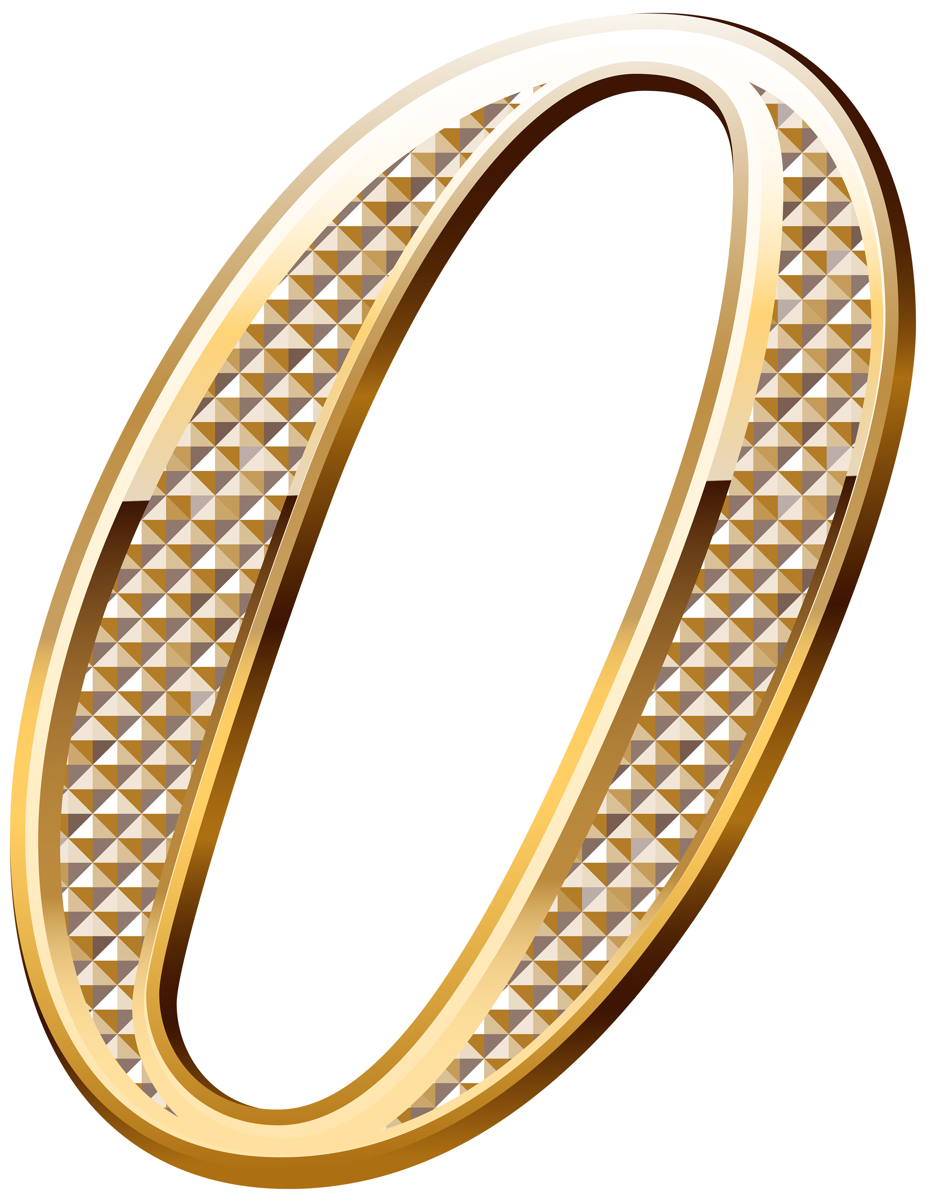 Gold Deco Number Zero PNG Clipart Image | Gallery Yopriceville - High ...