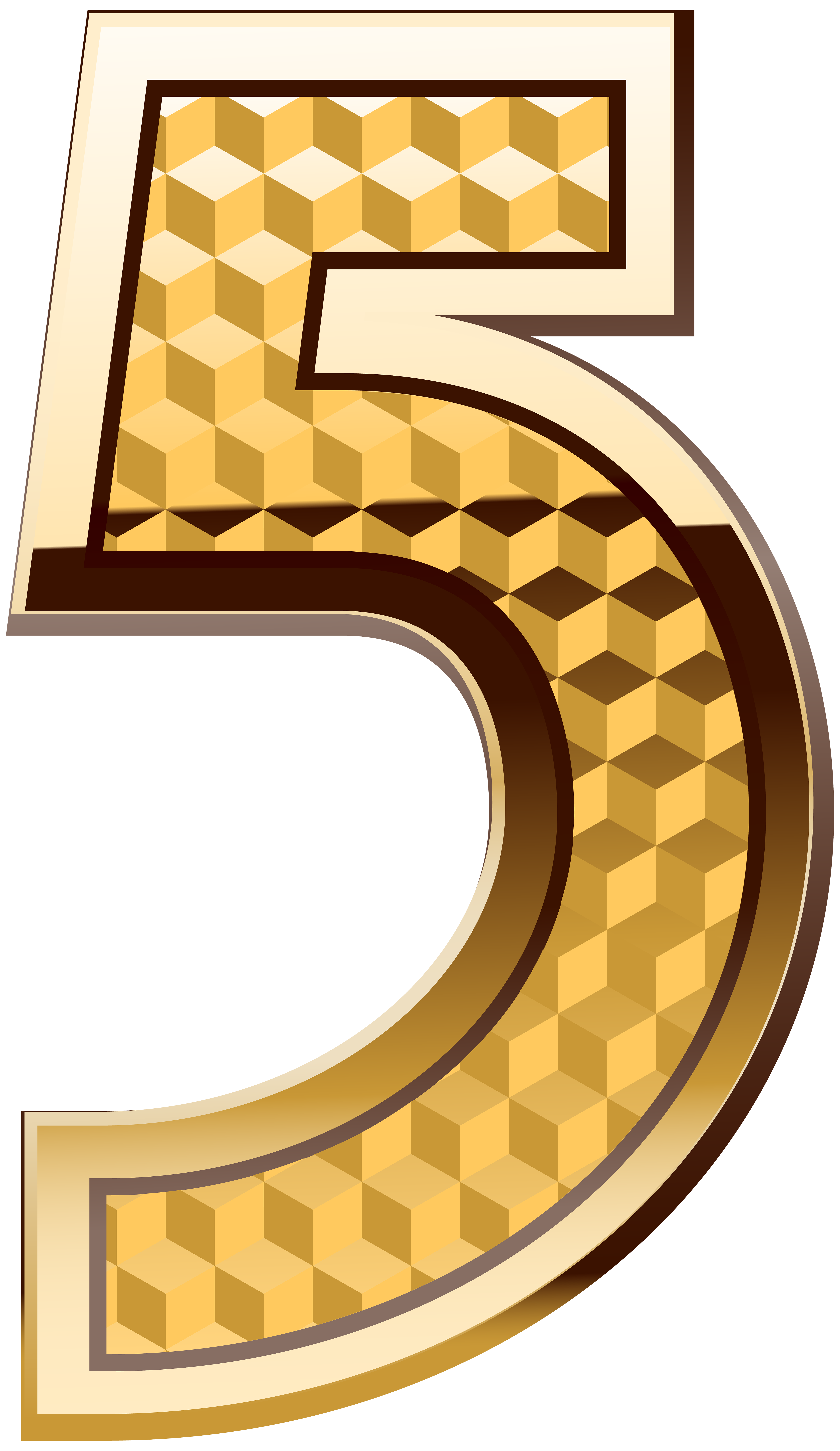 Number Five Gold Png Clip Art Image Numero 5 Dorado Png Png Image