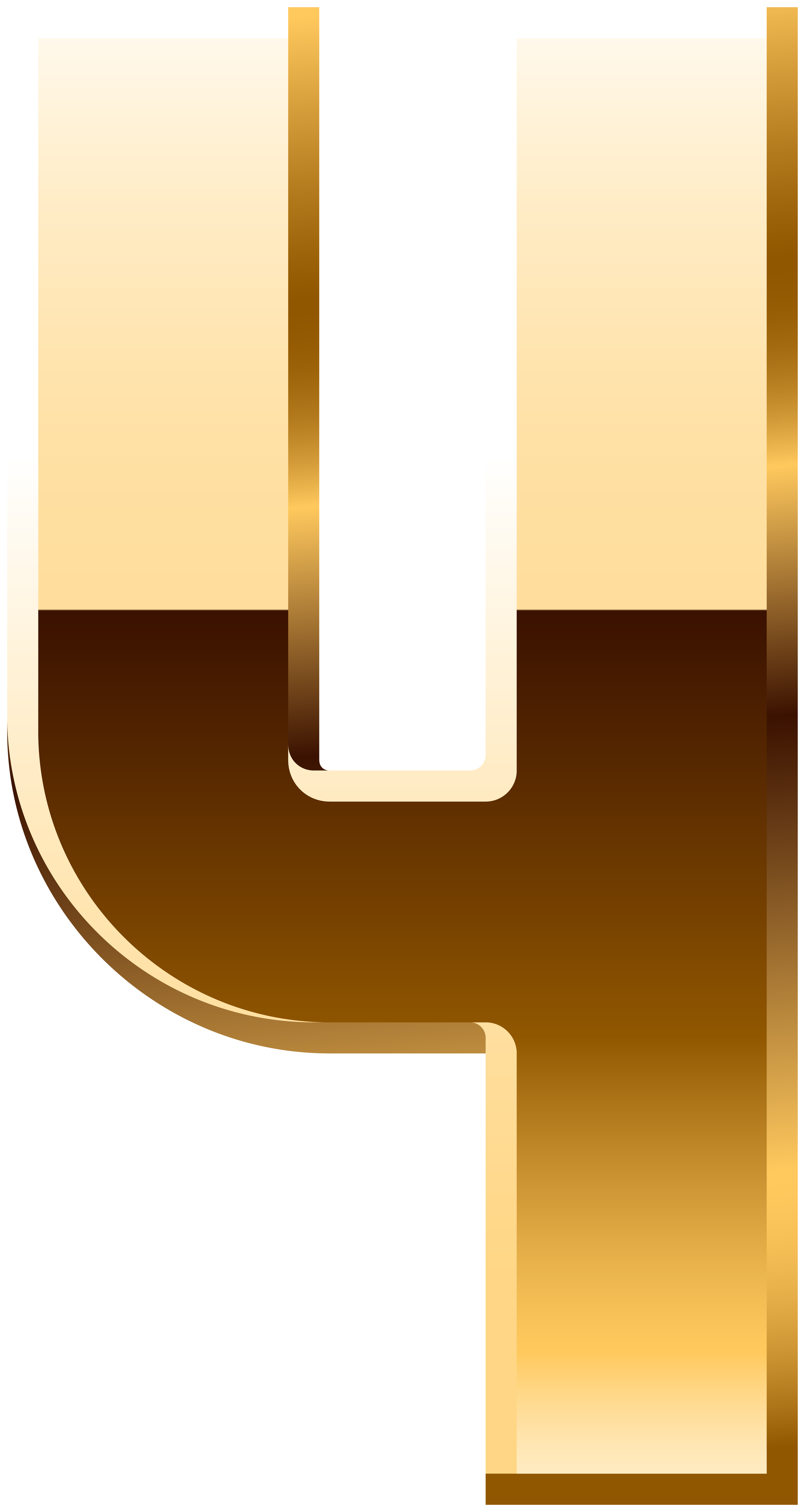 Gold Number Four PNG Clip Art.png | Gallery Yopriceville - High-Quality ...