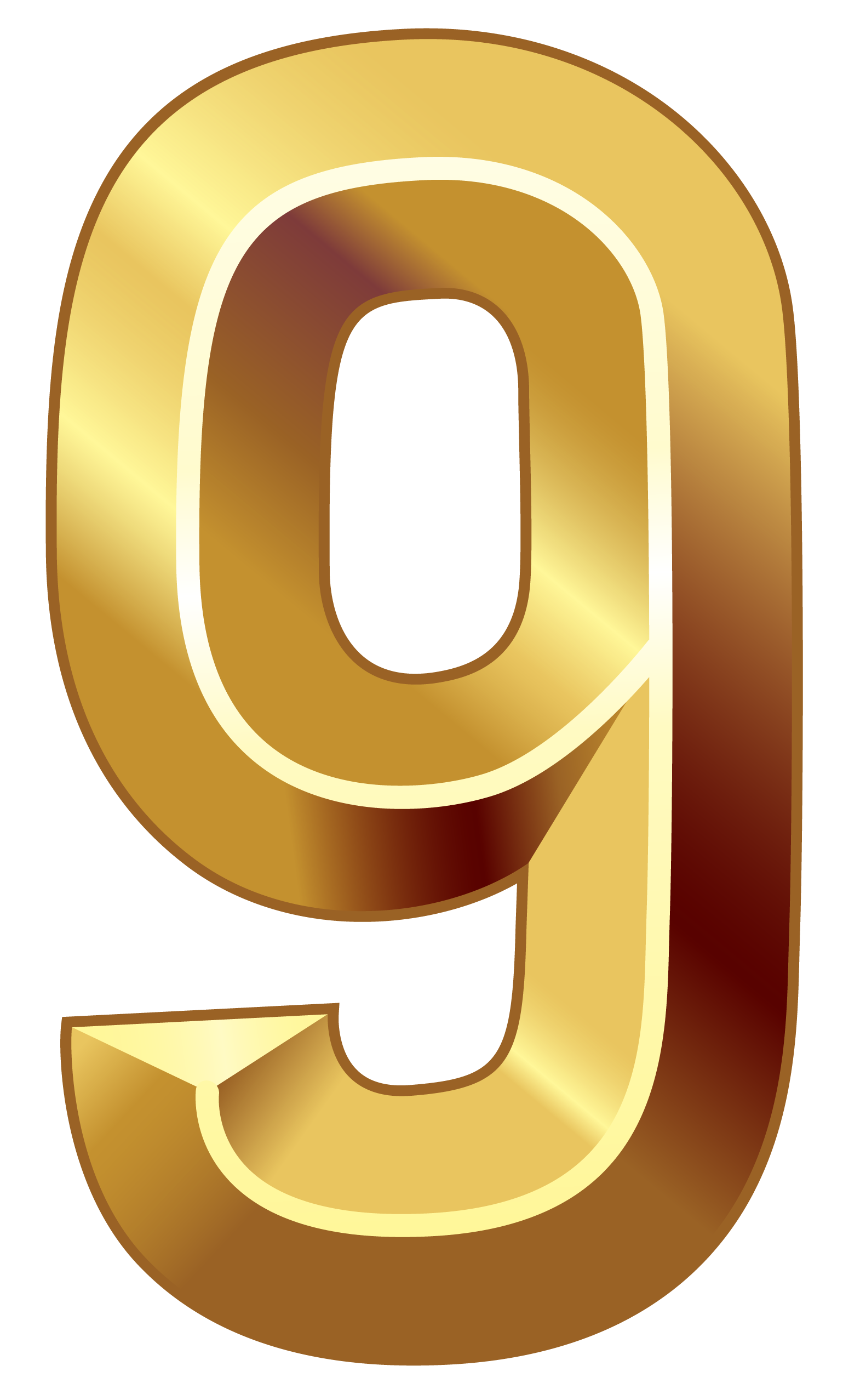 Gold Number Nine Png Clipart Image Gallery Yopriceville High