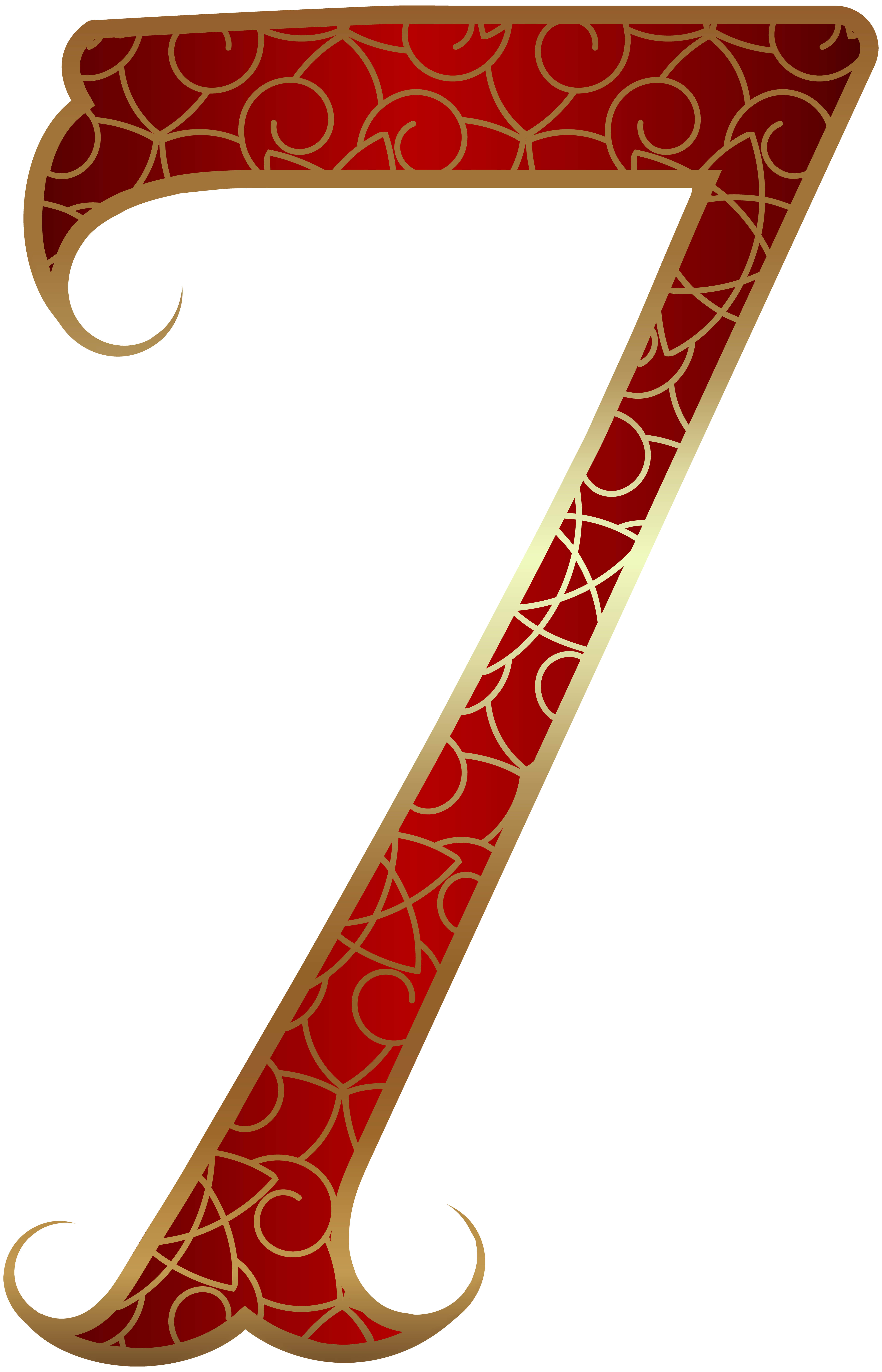 Gold Number Seven Png Clipart Image Clip Art Gold Number Wallpaper