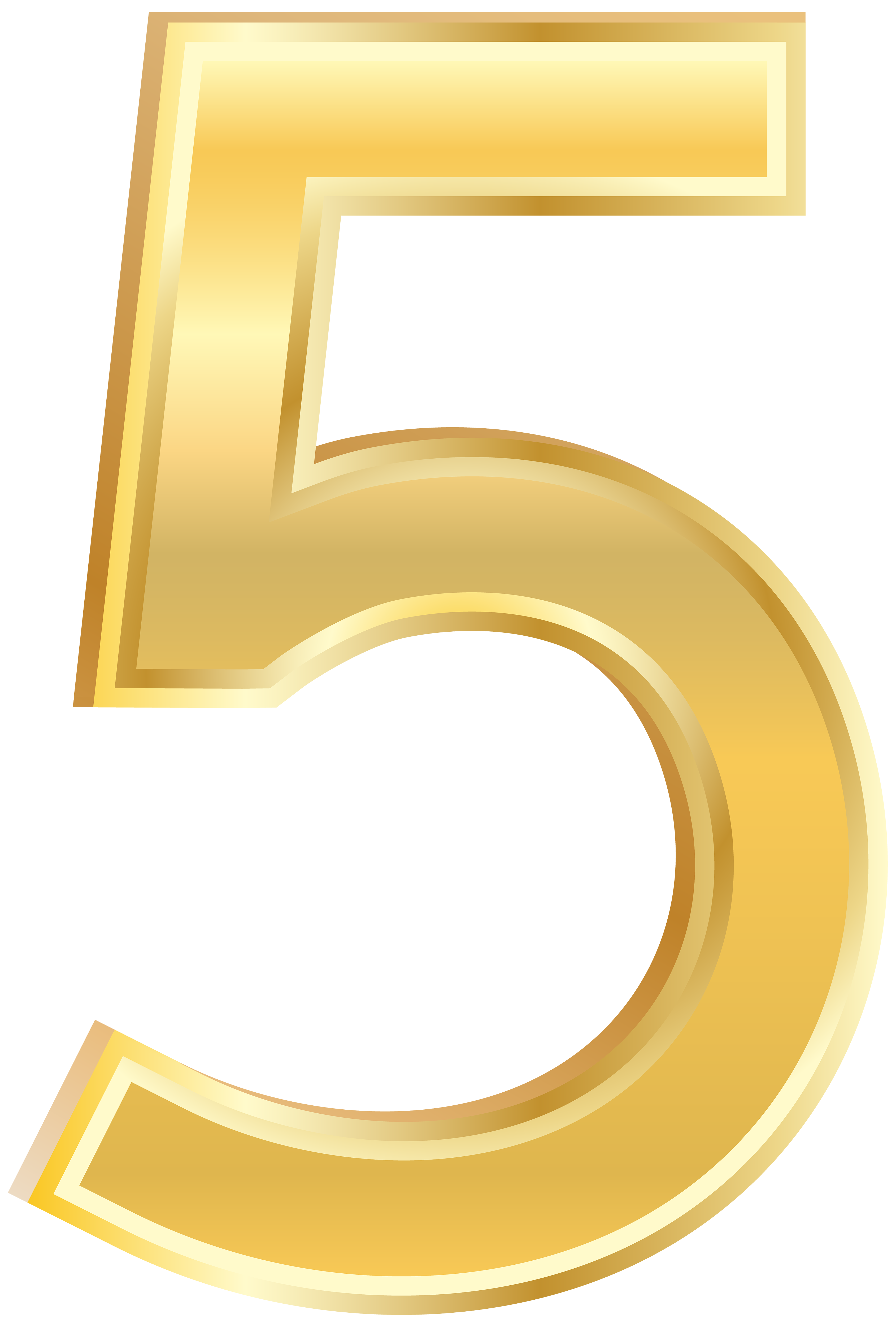 Gold Style Number Five Png Clip Art Image Gallery Yopriceville High