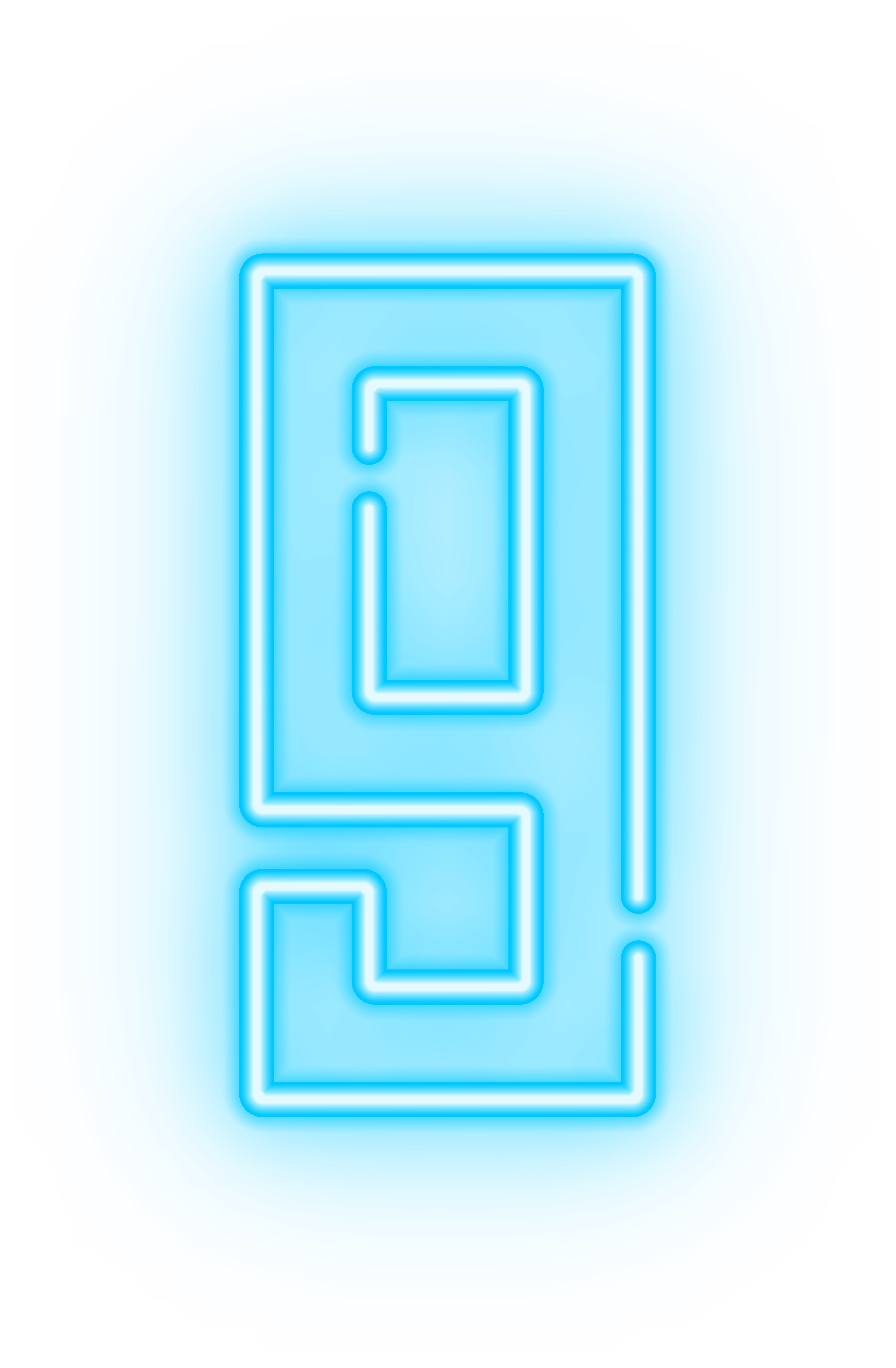 Neon Number Nine Transparent Clip Art Image | Gallery Yopriceville ...