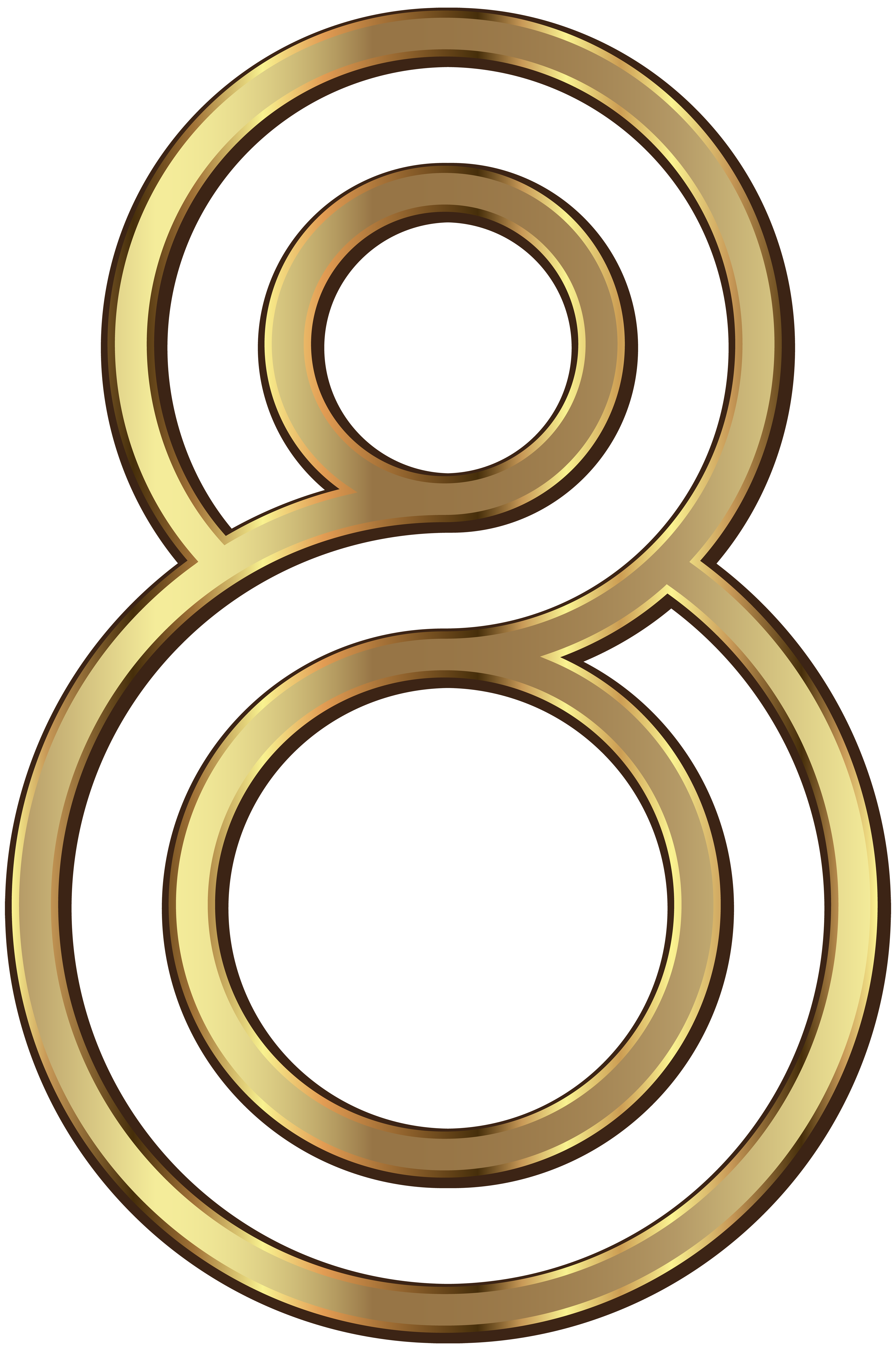 Number Eight Golden Png Clip Art Image Gallery Yopriceville High