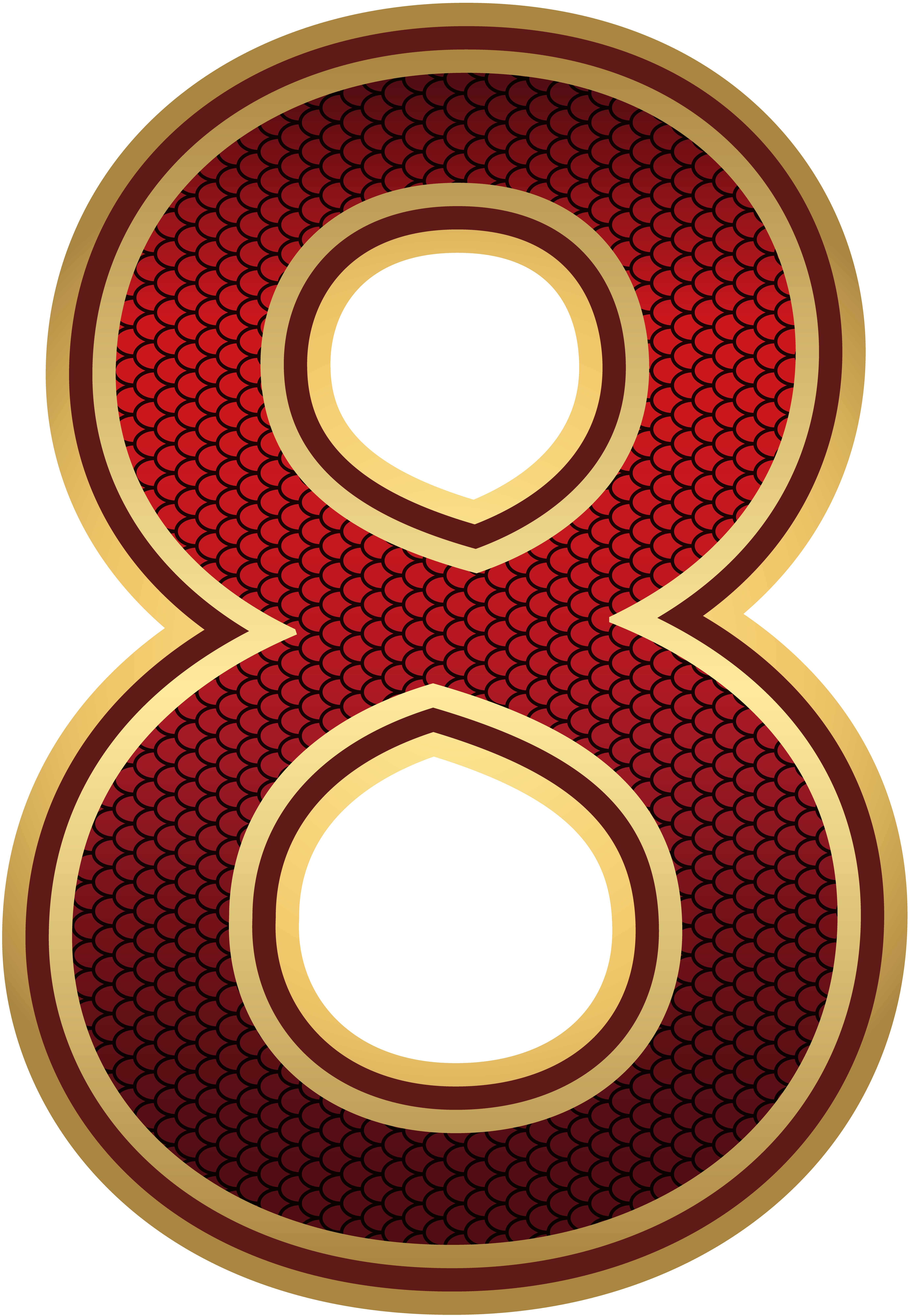 Red And Gold Number Eight Png Image Gallery Yopriceville High