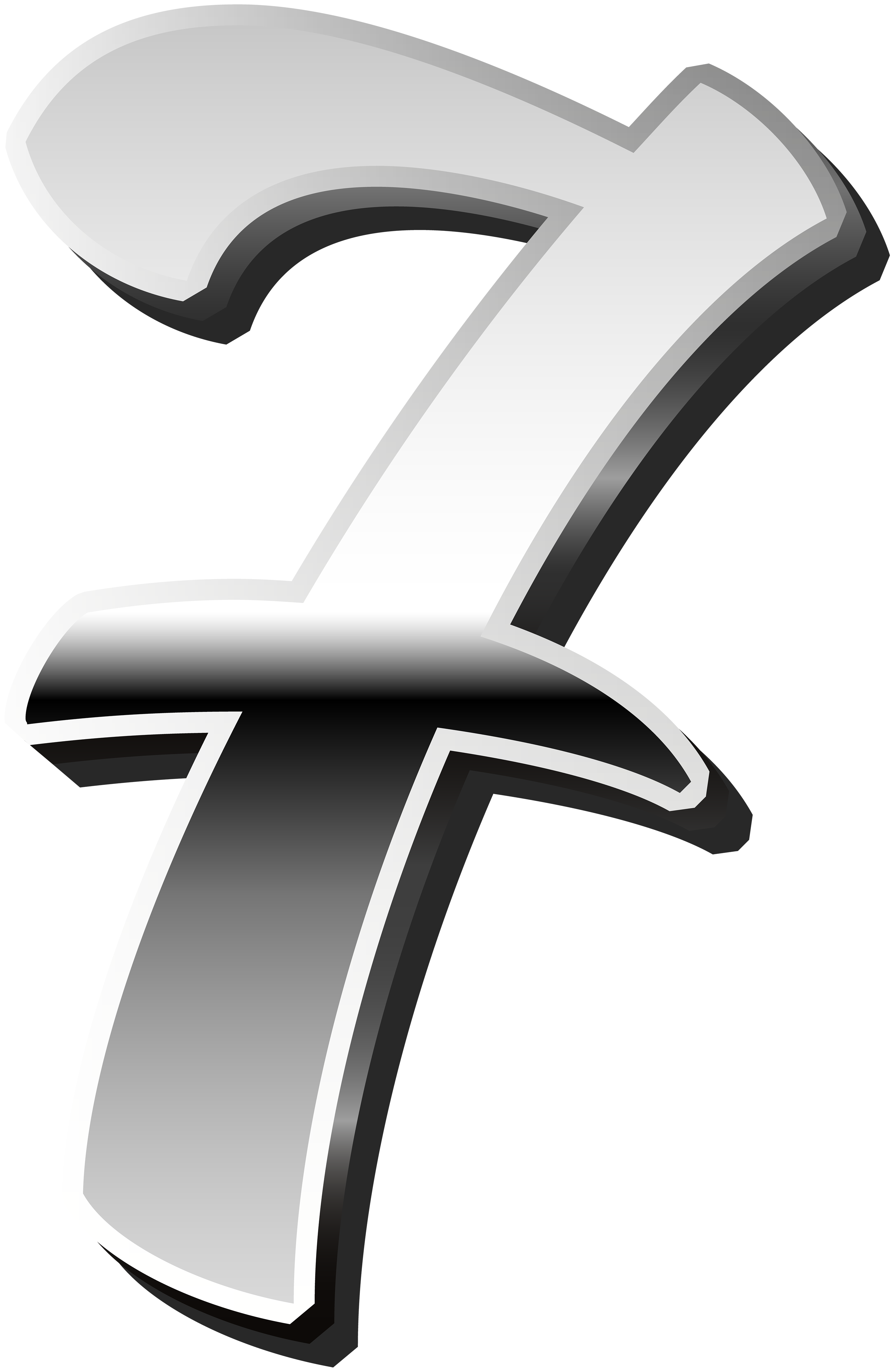 Silver Number Seven PNG Clip Art | Gallery Yopriceville - High-Quality ...