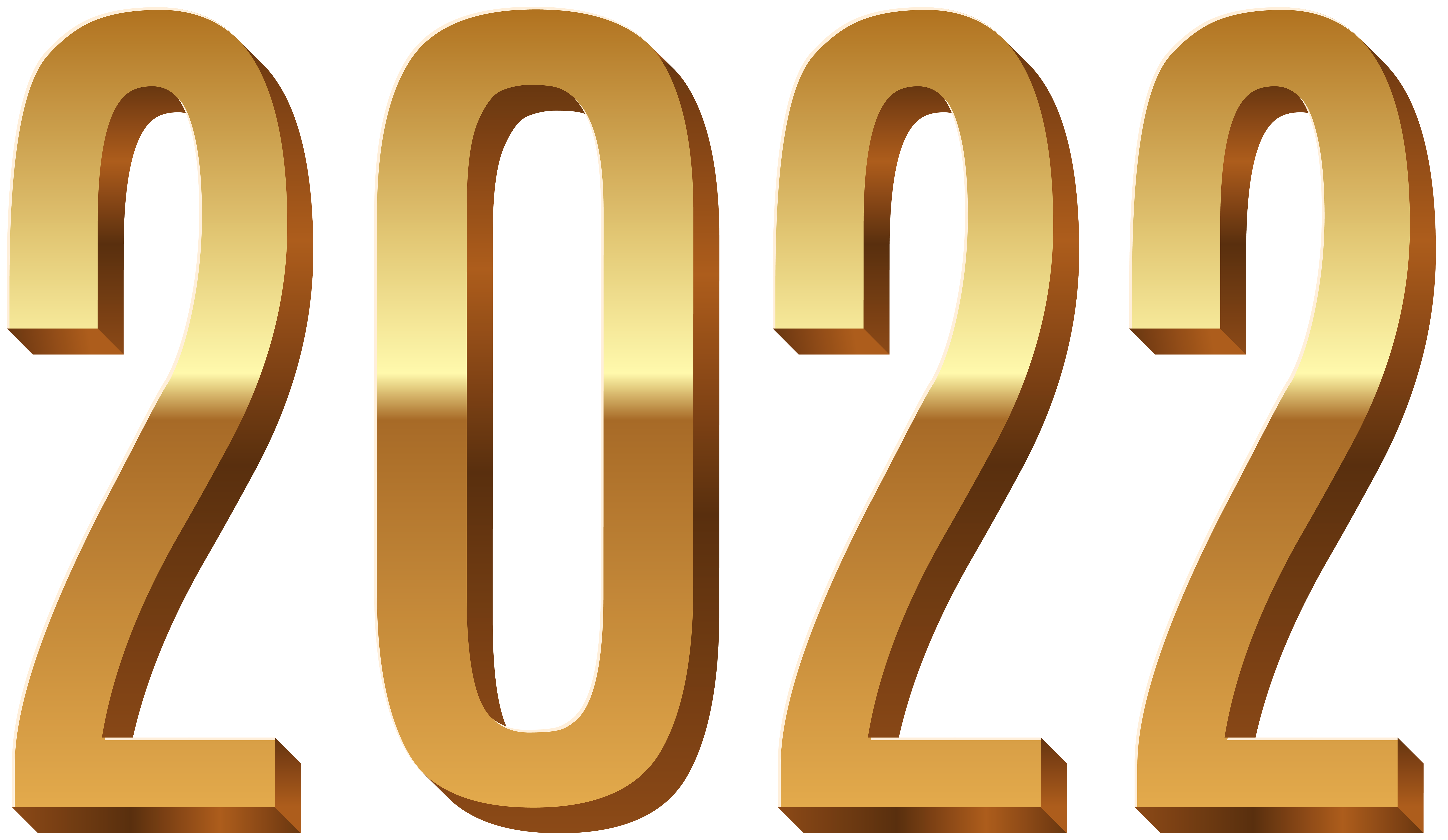 Gold 2022 PNG Clip Art | Gallery Yopriceville - High-Quality Free ...