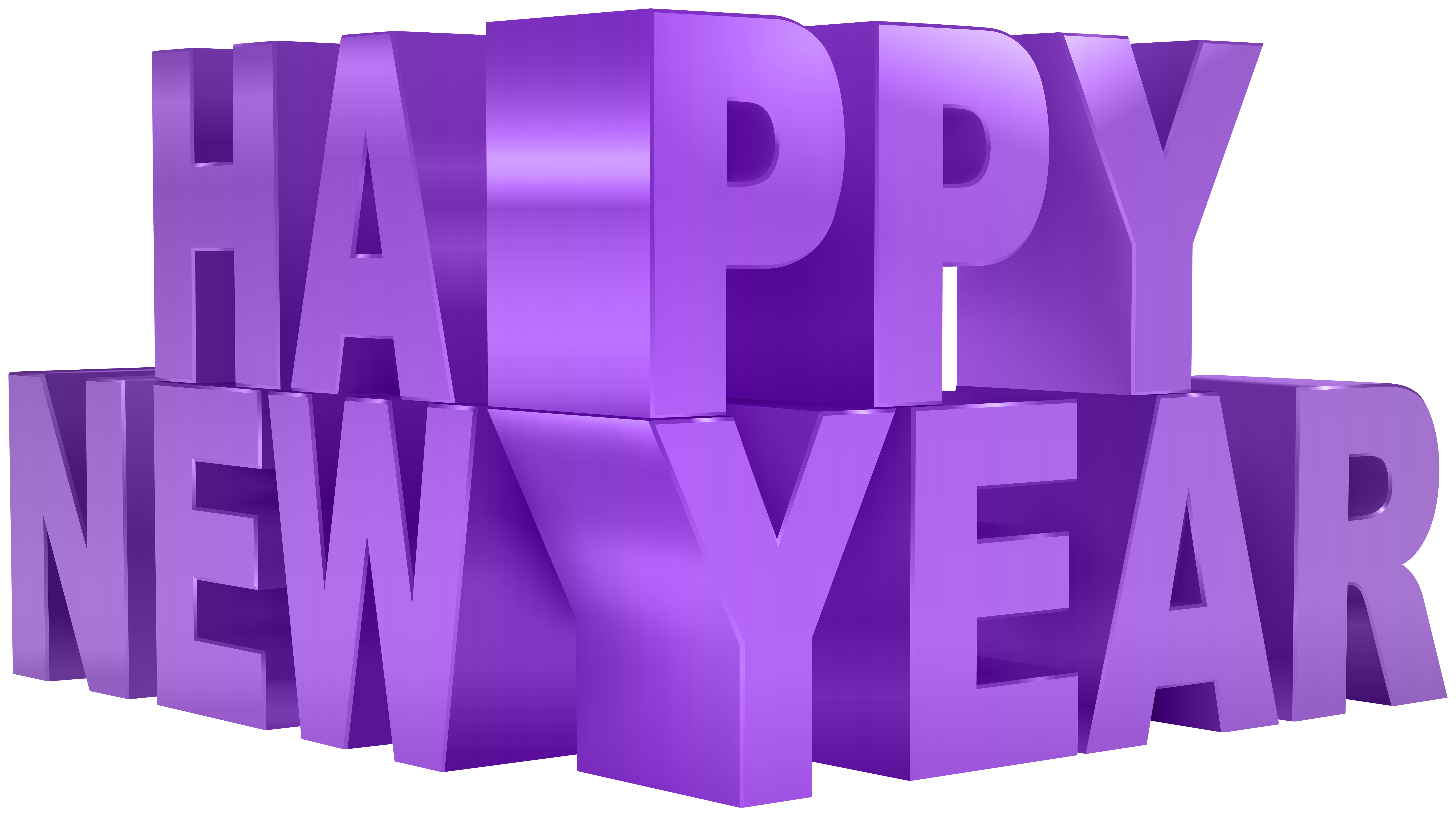 Happy New Year Purple Text PNG Clipart | Gallery Yopriceville - High ...