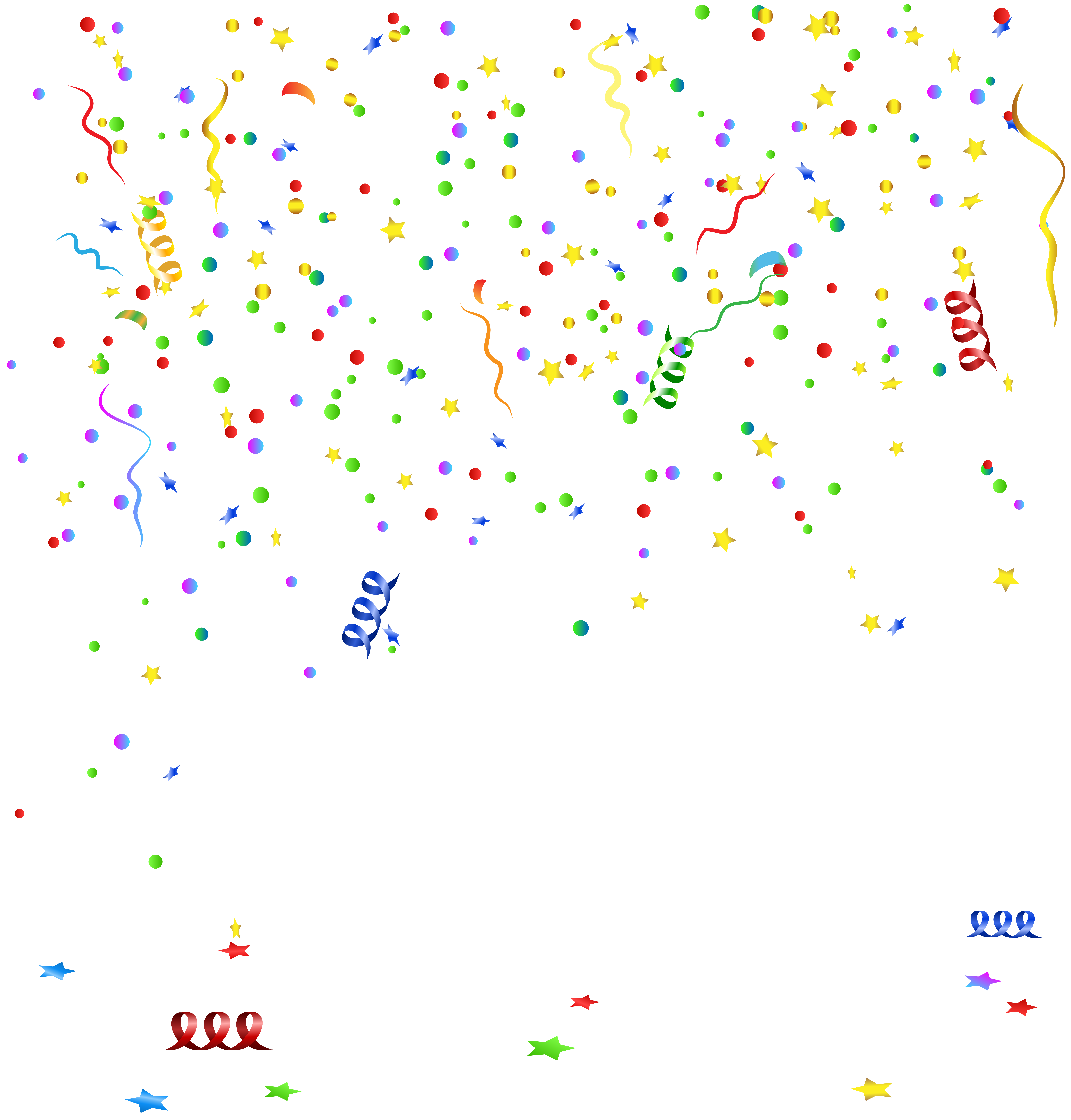 Happy Birthday Confetti Clip Art