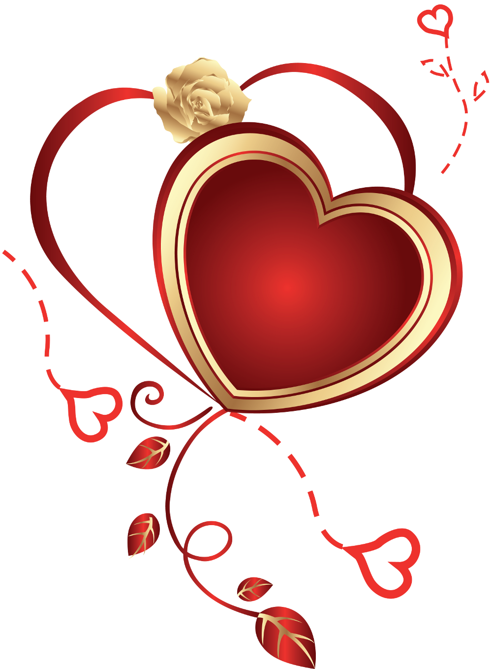 Heart With Rose Clipart Gallery Yopriceville High Quality Free