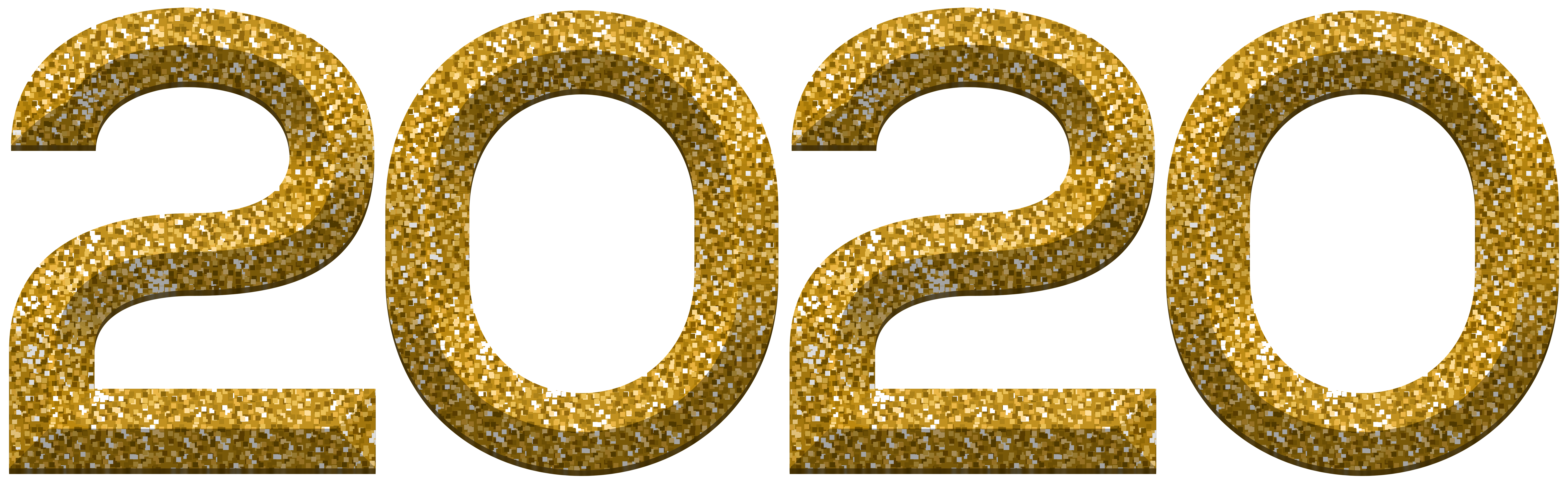 2020 Gold Transparent PNG Clipart | Gallery Yopriceville - High-Quality ...
