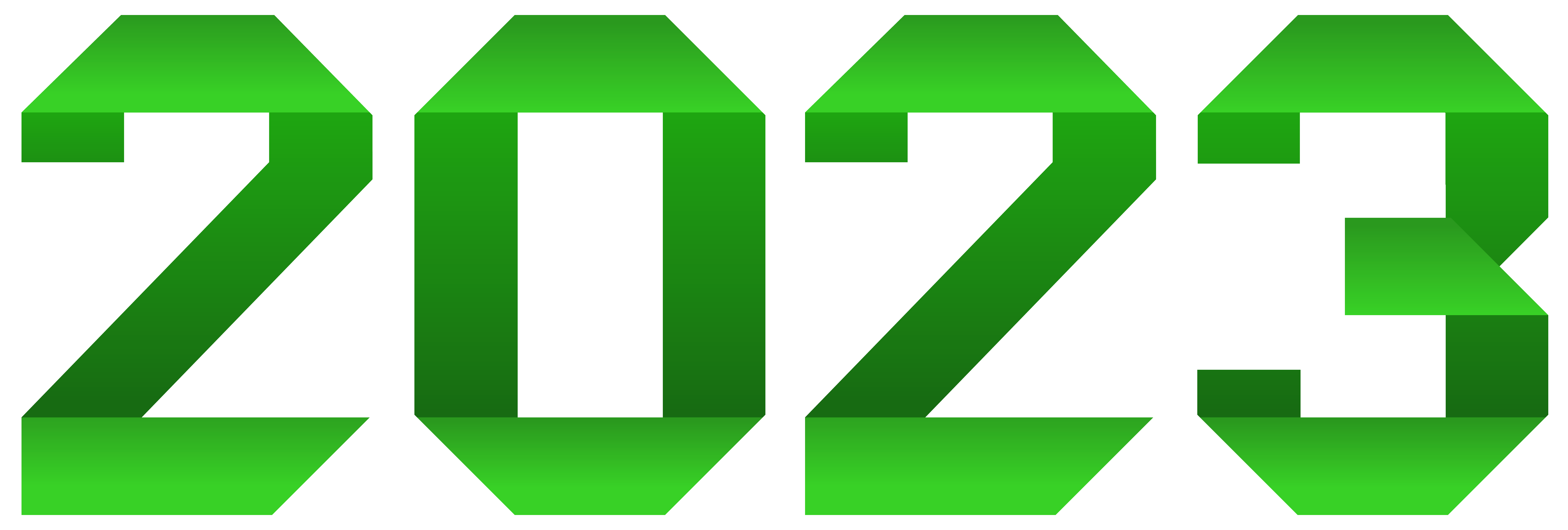 Green 2023 PNG Clip Art Image | Gallery Yopriceville - High-Quality ...