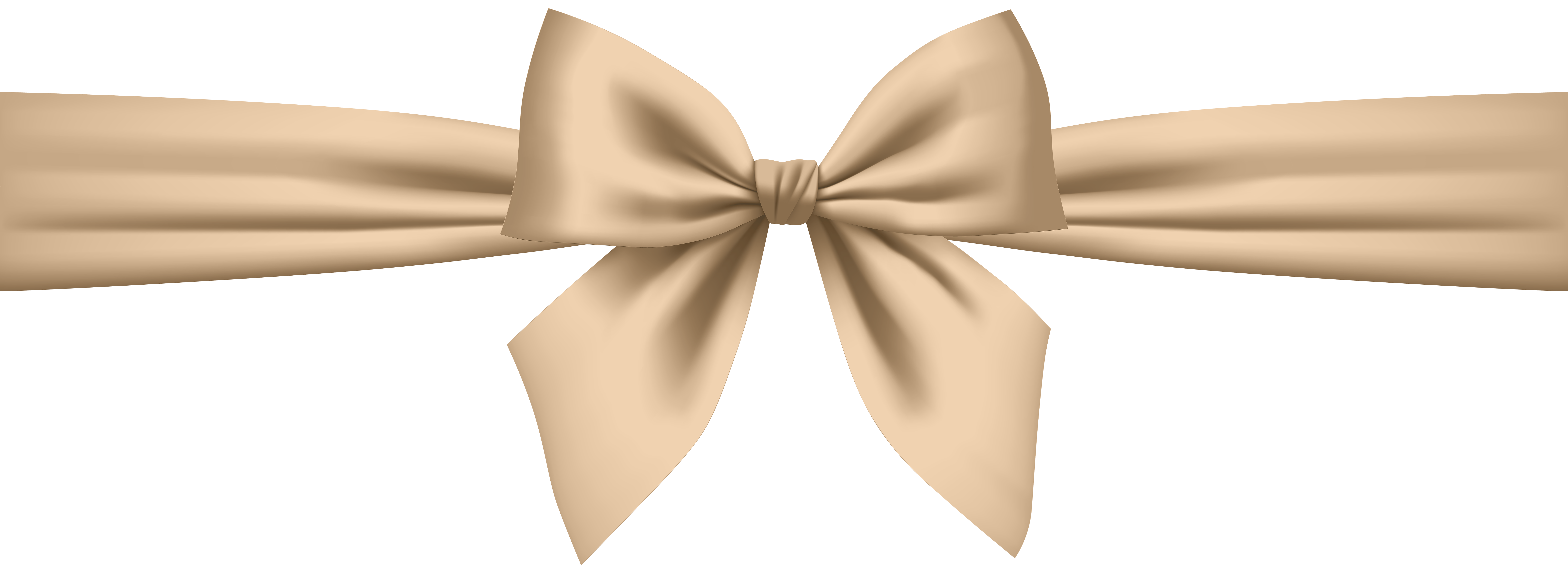 Beige Bow Transparent PNG Clip Art | Gallery Yopriceville - High ...