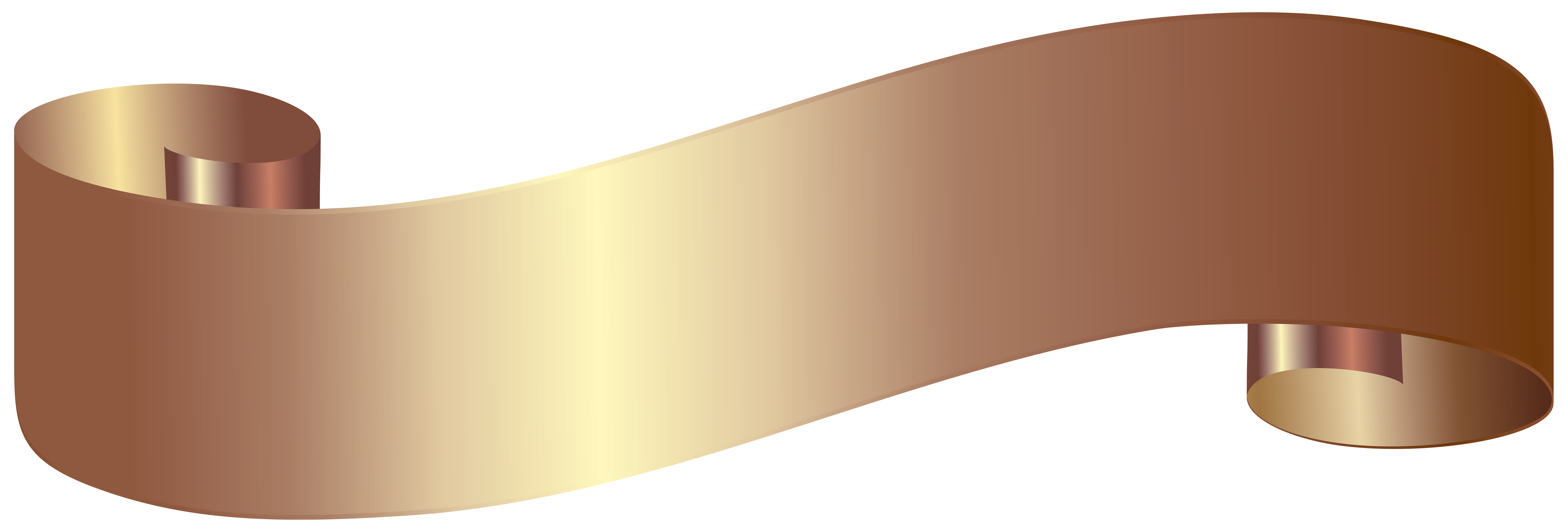 Copper Curled Banner PNG Clipart | Gallery Yopriceville - High-Quality ...