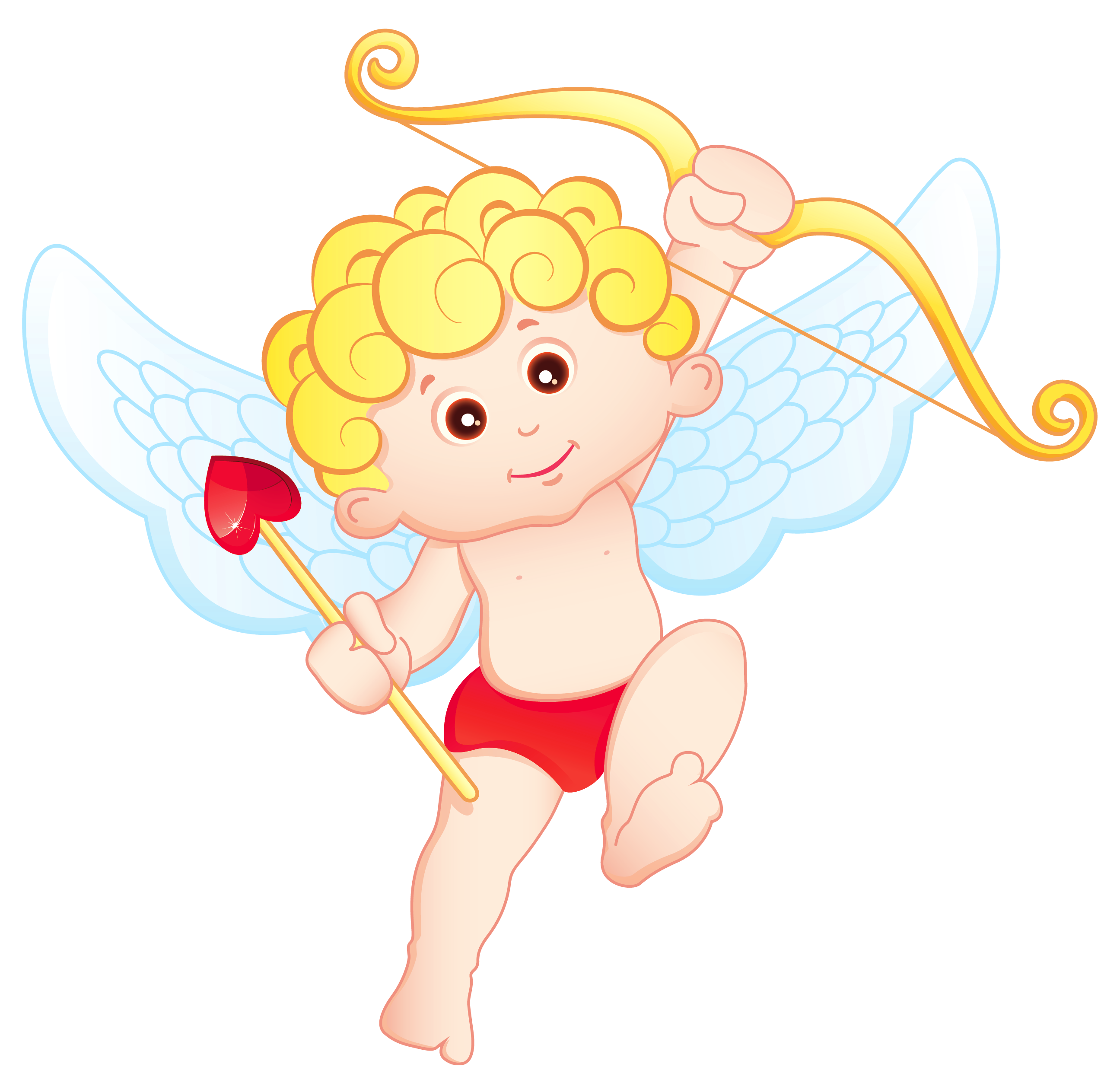 Cute Blonde Cupid PNG Clipart | Gallery Yopriceville - High-Quality ...