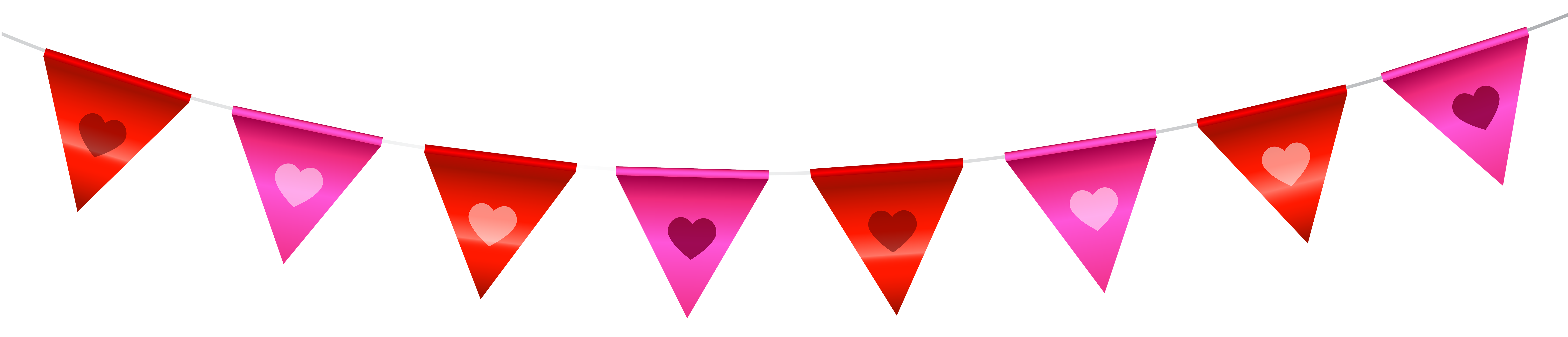 Heart Streamer Transparent PNG Clip Art | Gallery Yopriceville - High ...
