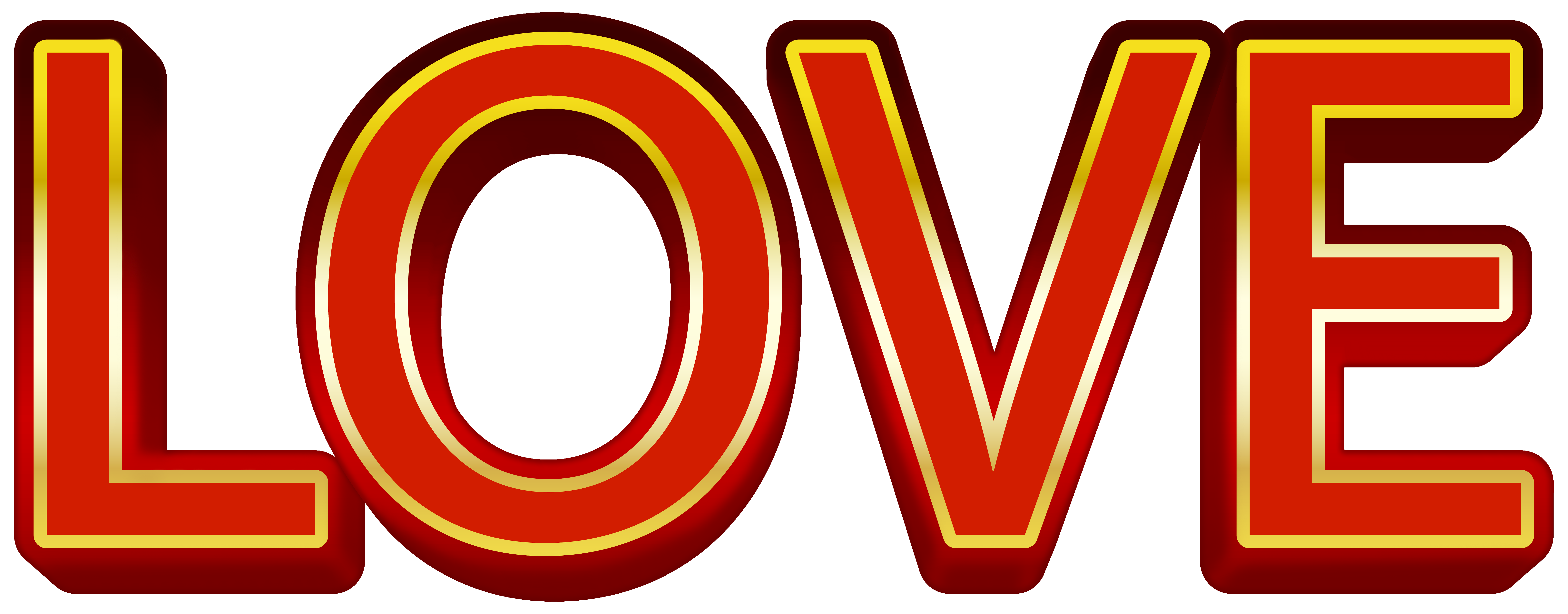 Love Red Text PNG Transparent Clipart | Gallery Yopriceville - High ...