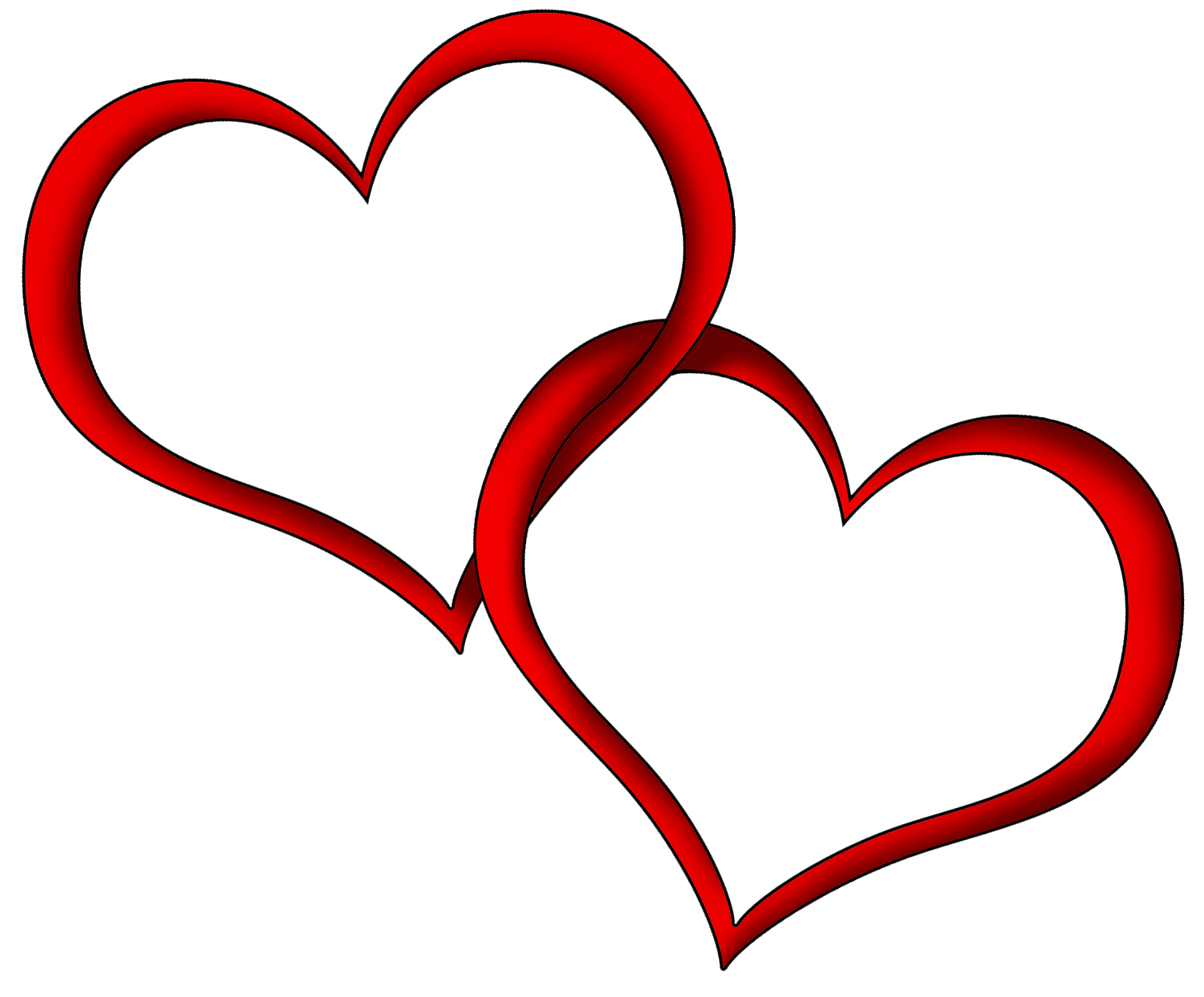 Red Double Hearts