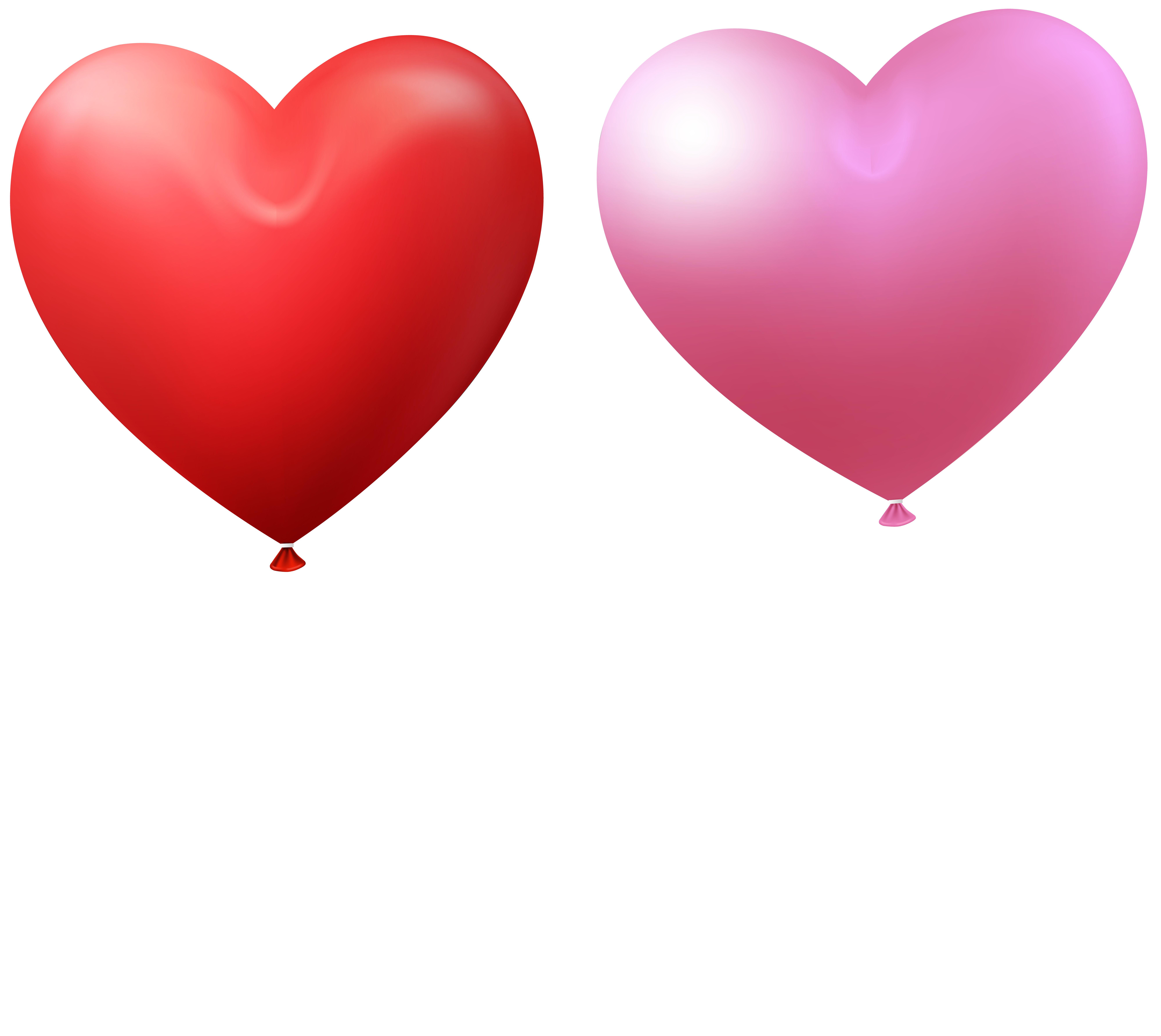 Valentine's Day Heart Balloon Red Pink Clip Art Image | Gallery ...