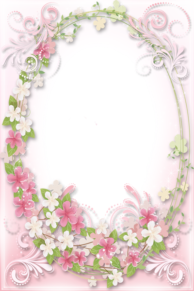 Transparent Soft Pink Flowers Frame | Gallery Yopriceville - High ... Transparent Soft Pink Flowers Frame | Gallery Yopriceville - High ...