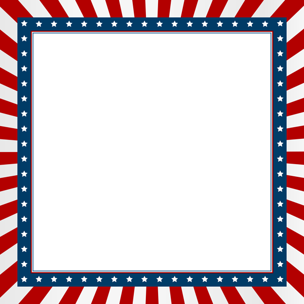 American Flag Frameborder