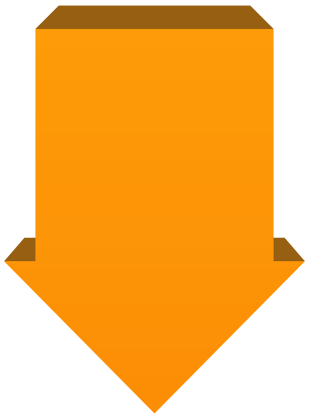 Orange Arrow Down PNG Transparent Clip Art Image | Gallery Yopriceville ...