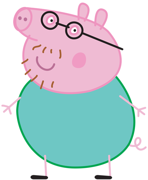 Daddy Pig Peppa Pig Transparent PNG Image | Gallery Yopriceville - High ...