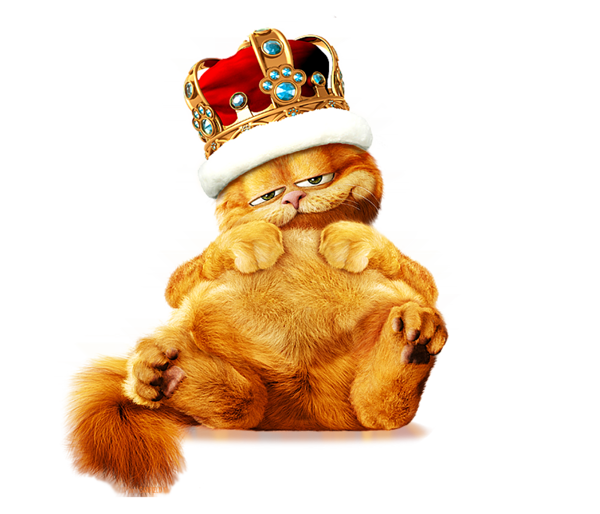 Garfield King PNG Free Clipart | Gallery Yopriceville - High-Quality ...