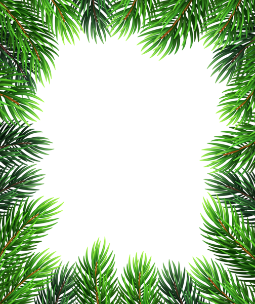 Pine Border Transparent Clip Art Image | Gallery Yopriceville - High ...