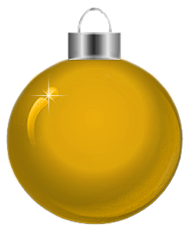 Transparent Christmas Yellow Ornament Clipart | Gallery Yopriceville ...