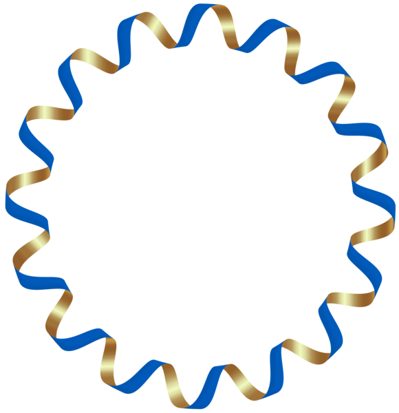 Curly Ribbon Frame Blue PNG Clipart | Gallery Yopriceville - High ...