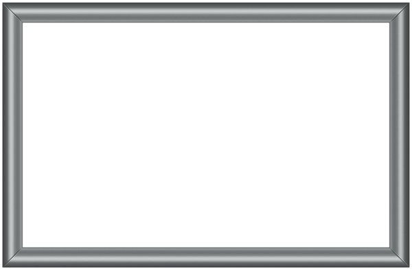 Silver Simple Frame PNG Clipart | Gallery Yopriceville - High-Quality ...
