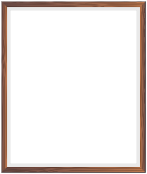 Simple Wooden Frame PNG Clip Art Image | Gallery Yopriceville - High ...
