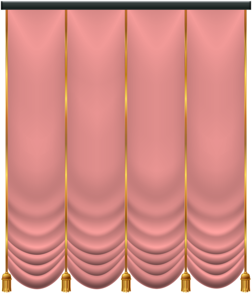 Soft Pink Curtain PNG Transparent Clip Art | Gallery Yopriceville ...