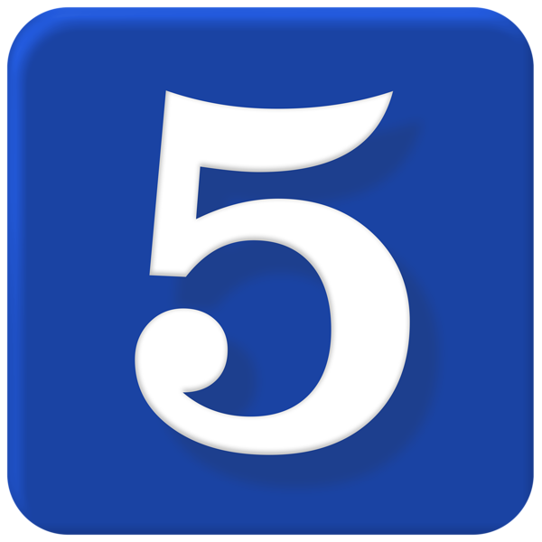 Number Five Clipart Image | Gallery Yopriceville - High-Quality Free ...