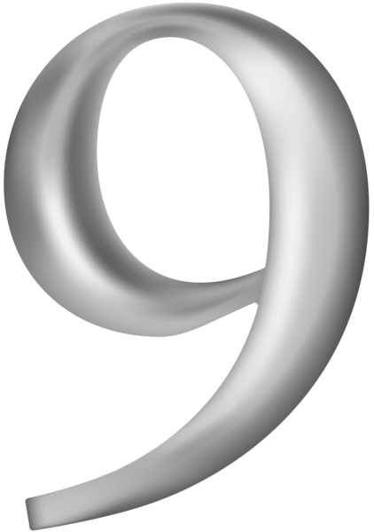 Number Nine Grey PNG Clipart Image | Gallery Yopriceville - High ...