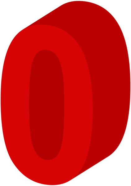 Number Zero Red PNG Clip Art Image | Gallery Yopriceville - High ...